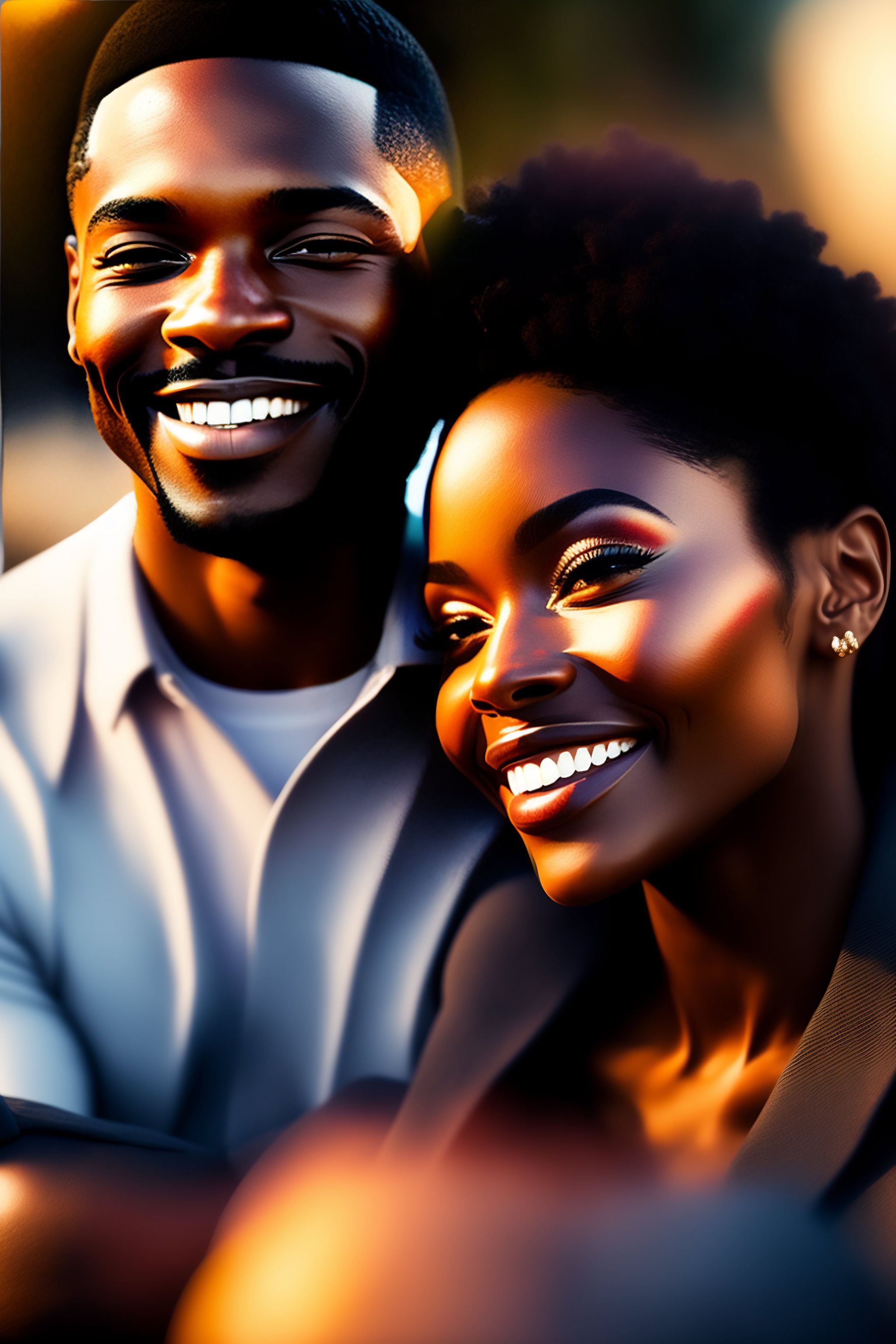 Lexica - Date night, black couple, man and woman, highly detailed ...