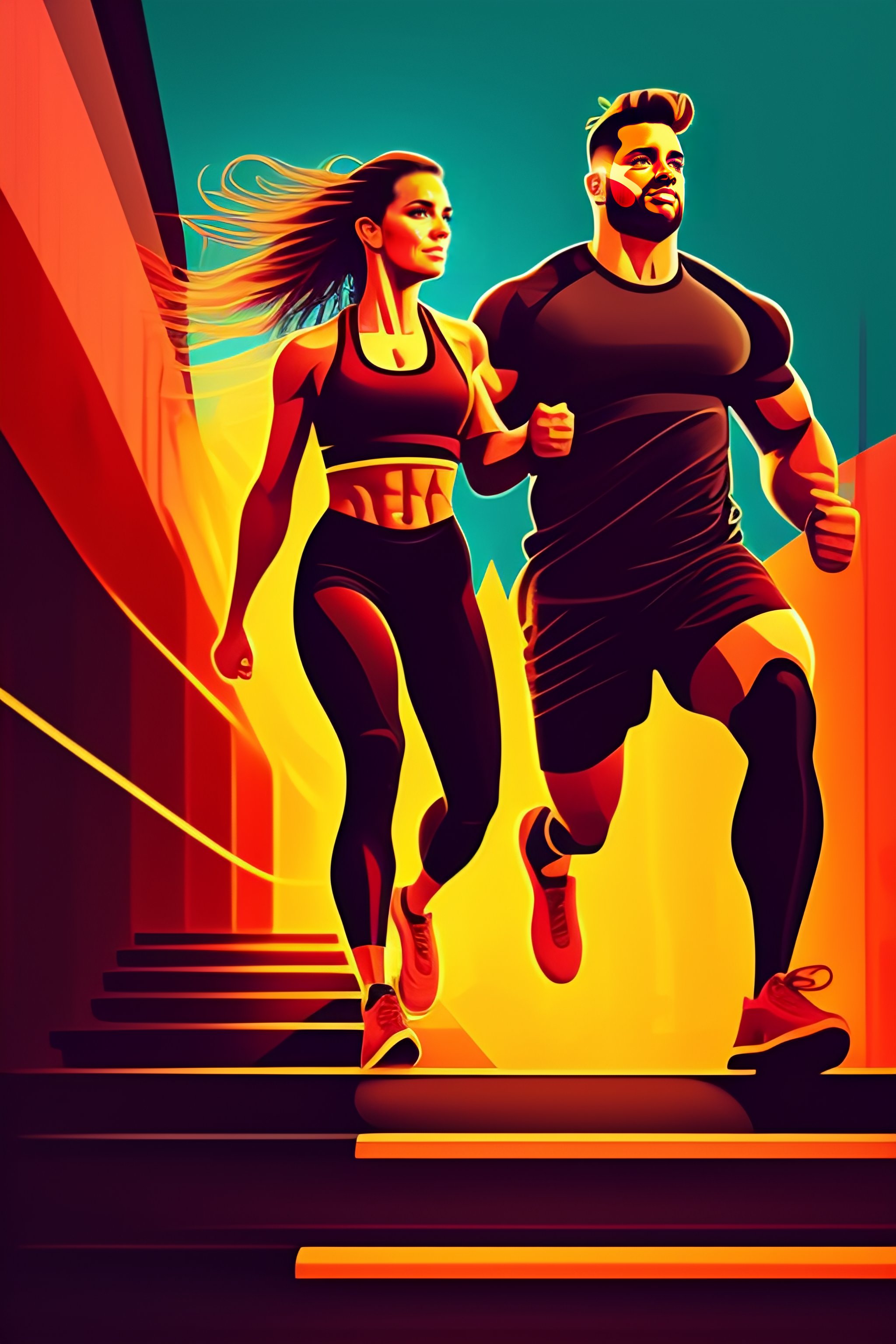 Lexica - Crossfit, dynamic, action, workout, vector design, realistic ...