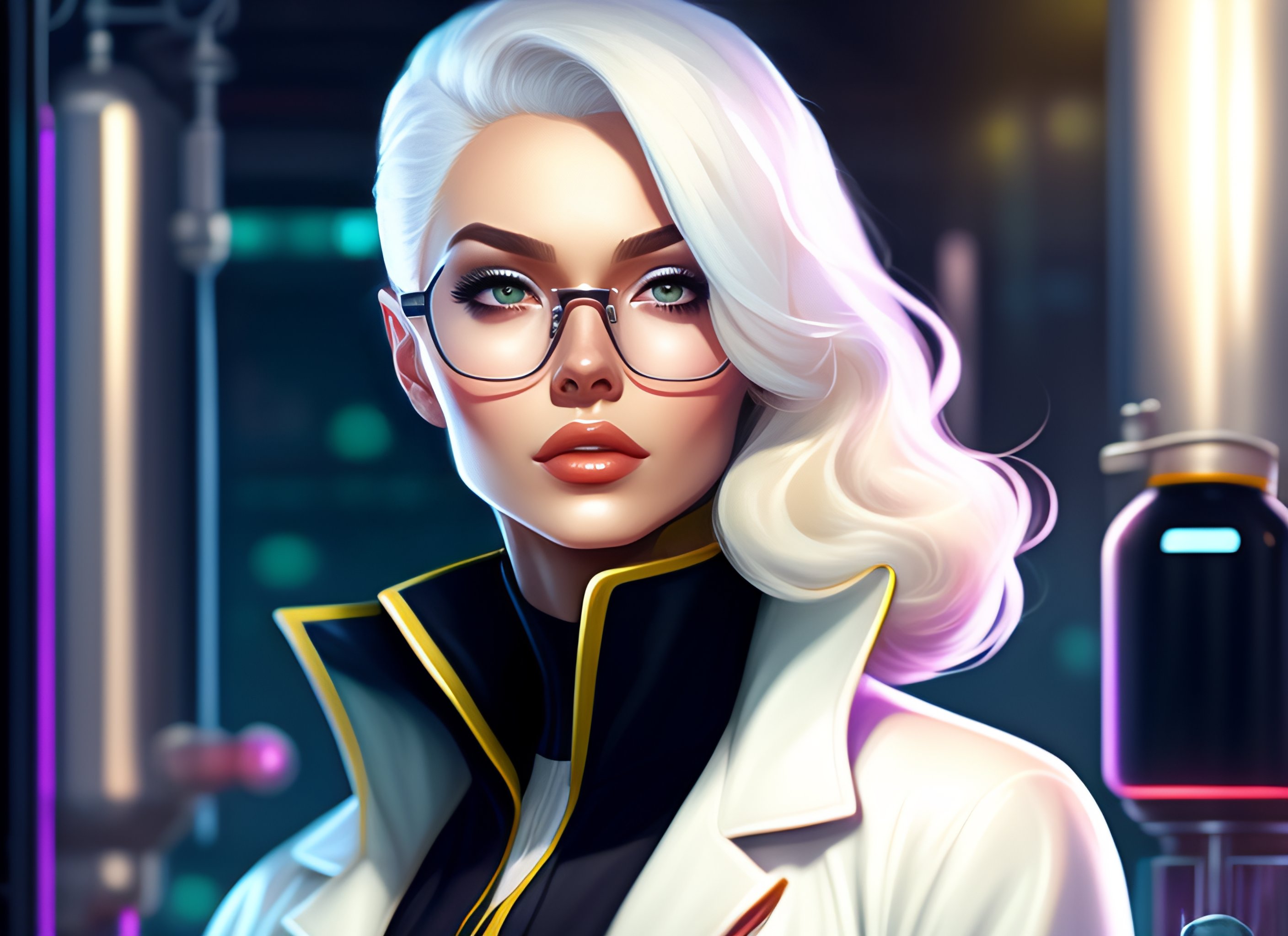 Gwen Stacy In Lab Coat