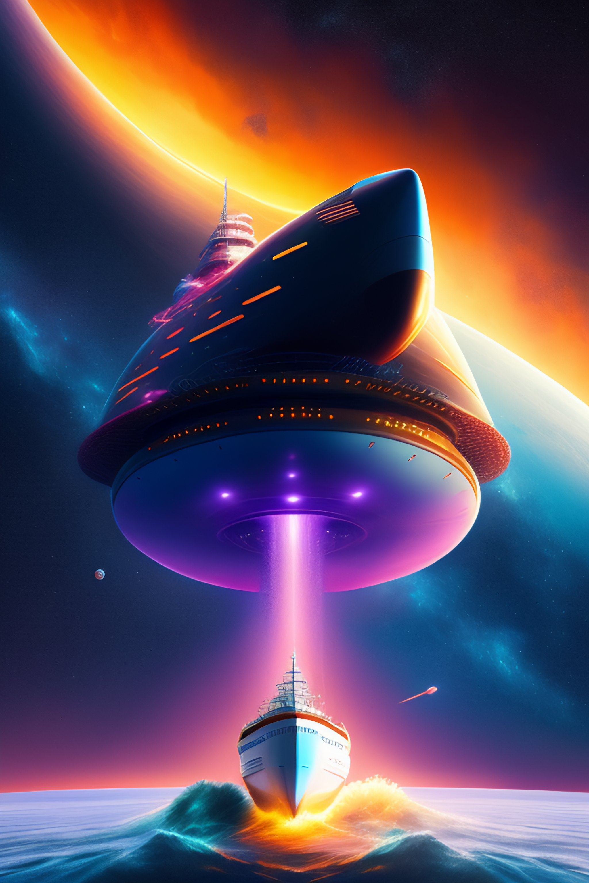 Lexica - Space cruiseship attacked by space octopus, the movie