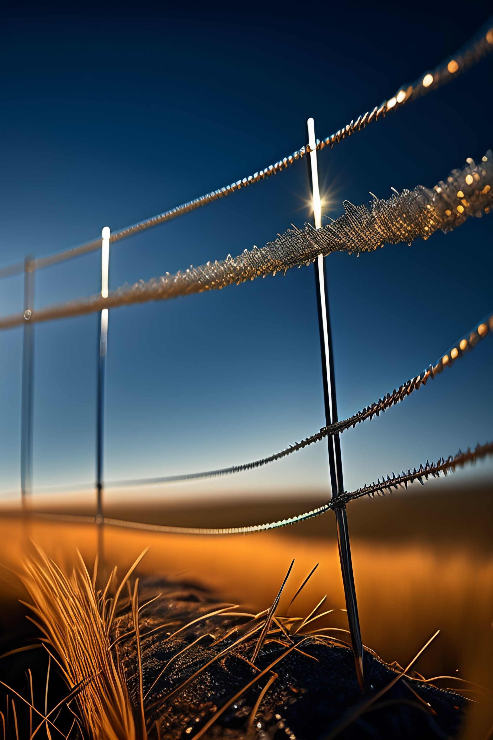 Lexica - A barbed wire chrome transparent