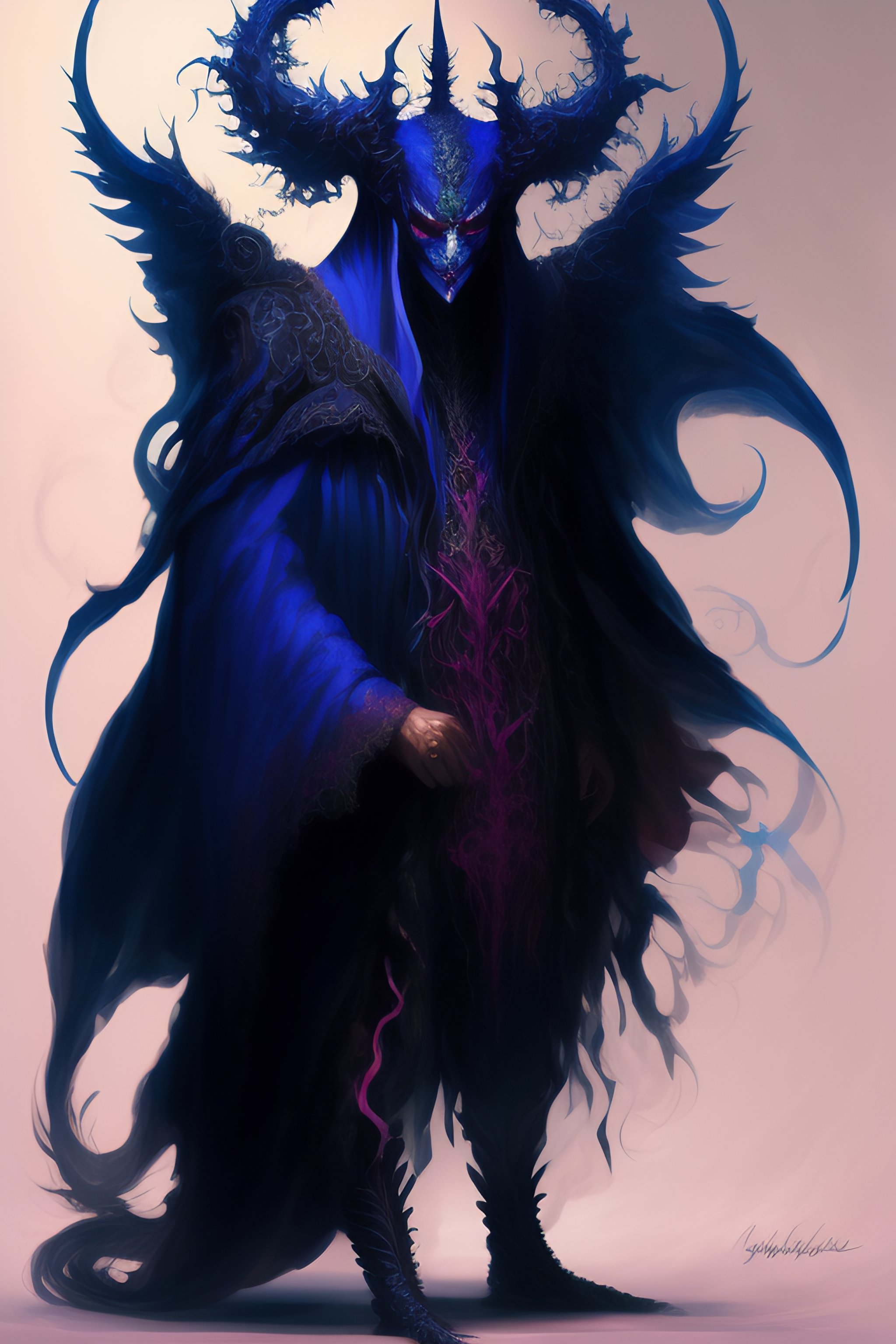 Lexica - Fullbody creature concept demon of envy looks like a frail and ...