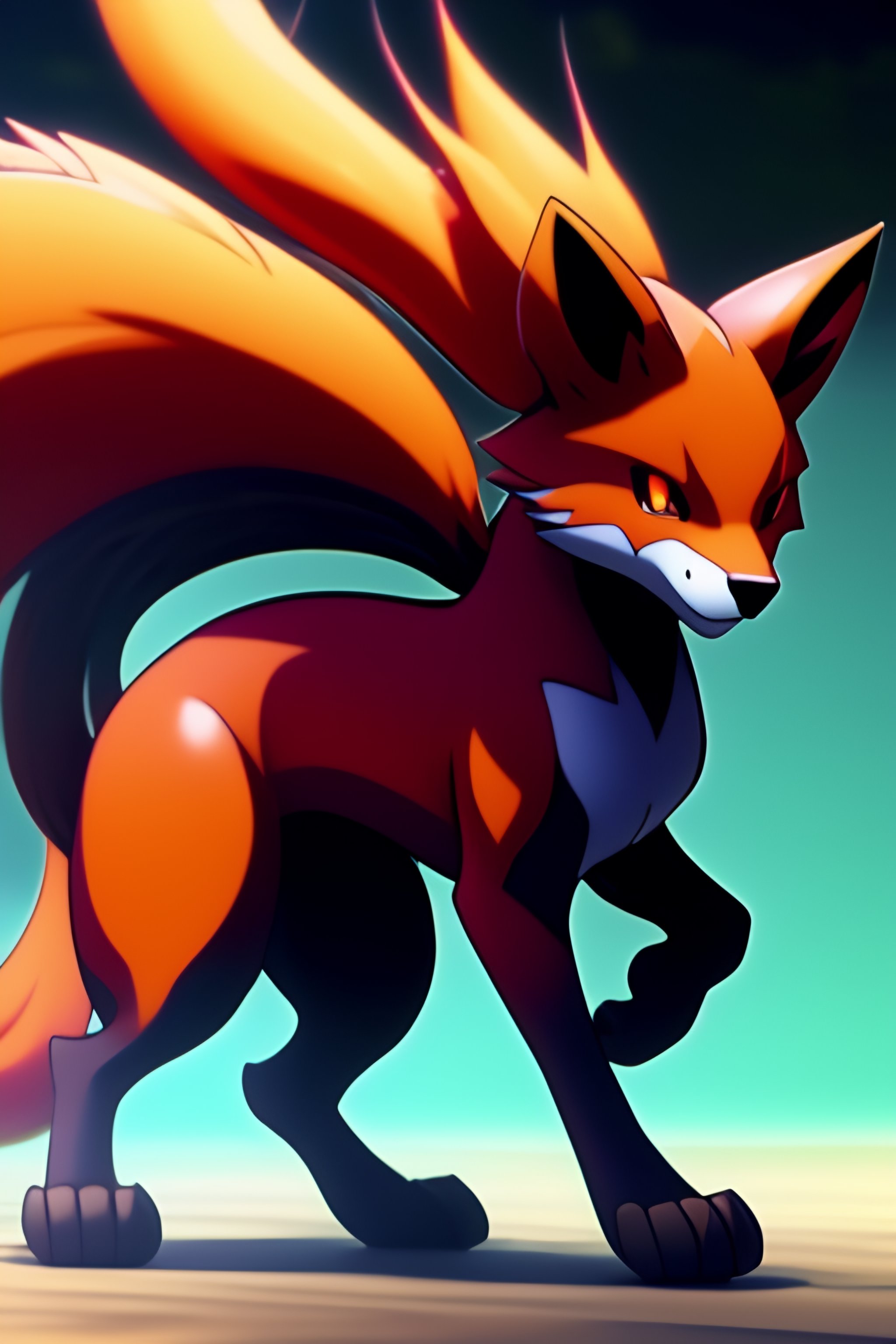 Lexica - A dark type legendary Pokémon resembling a cunning, ferocious ...