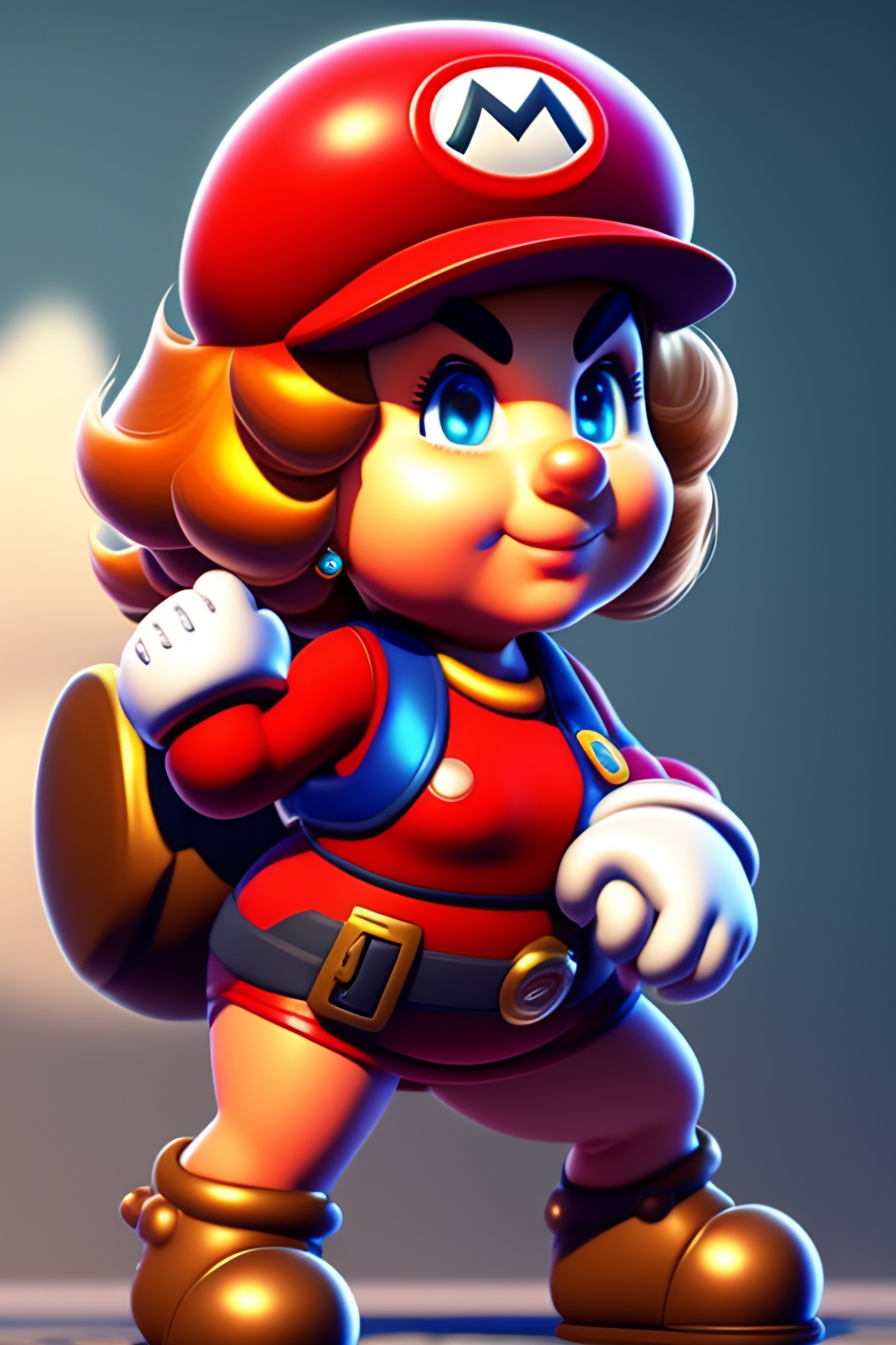 Lexica - Mario as a female character wearing the Super Mario outfit ...