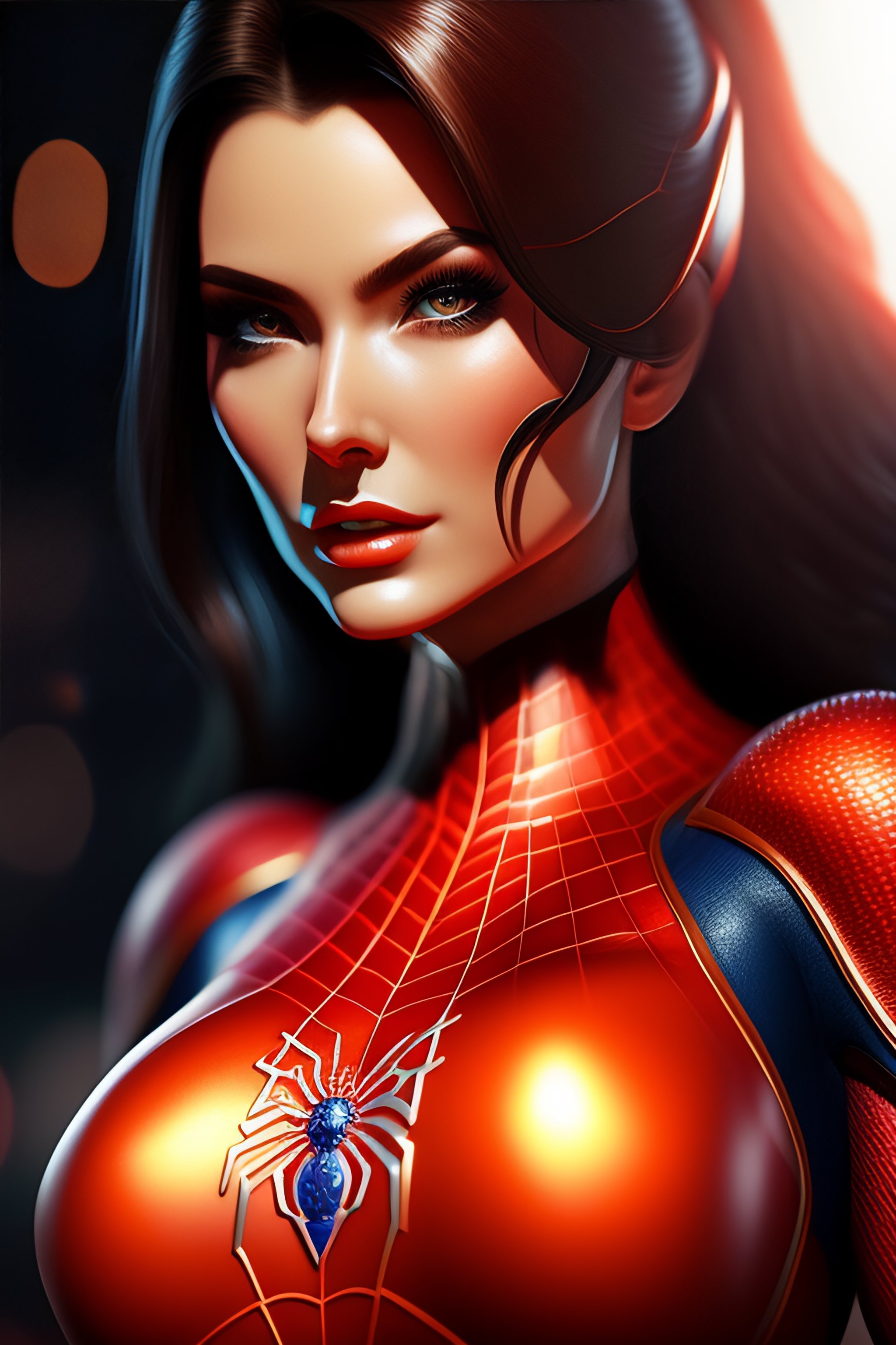 Lexica - A beautiful spiderwoman, super detailed realistic full figure ...