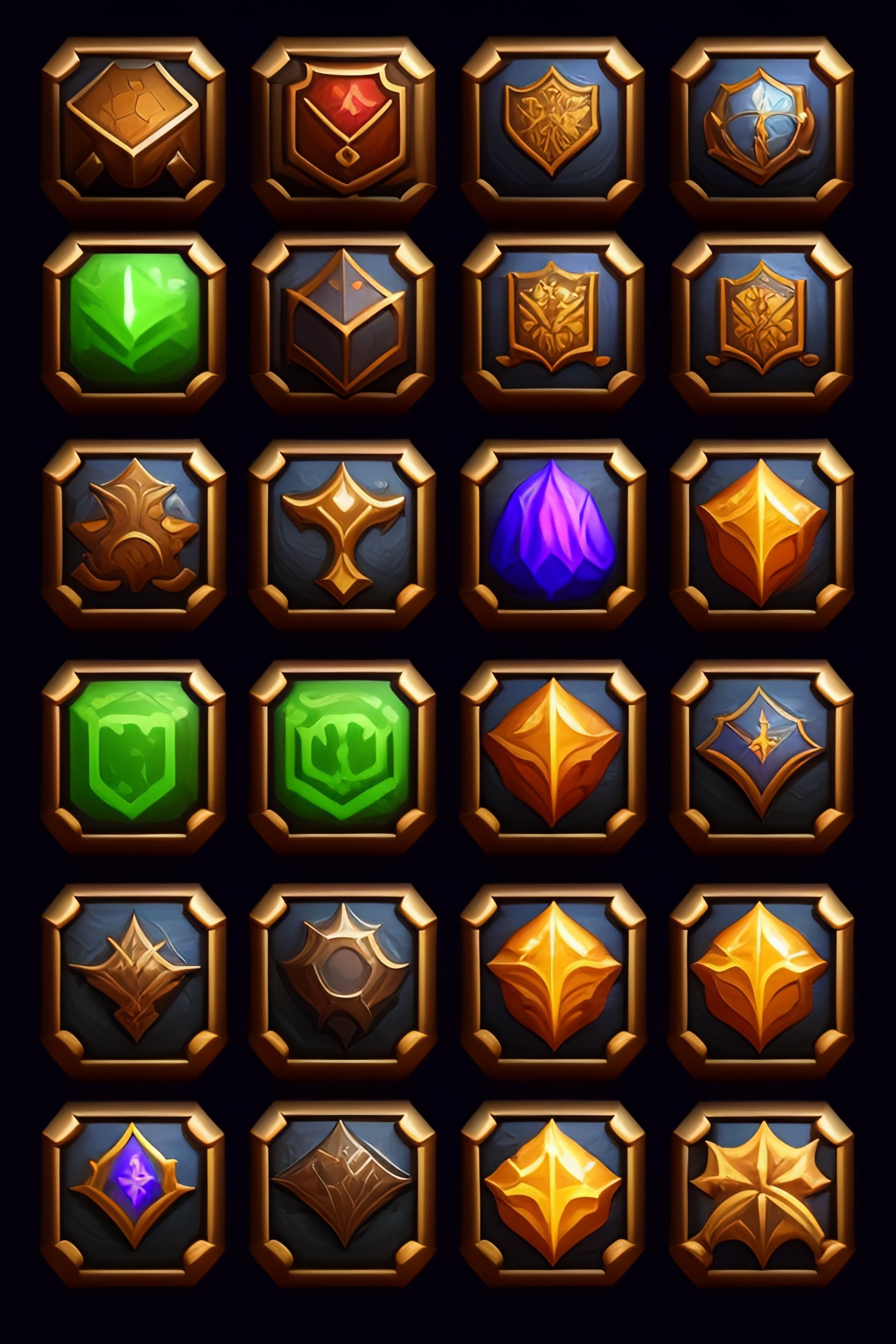 Lexica - Icons for dungeon and dragons game sprite sheet