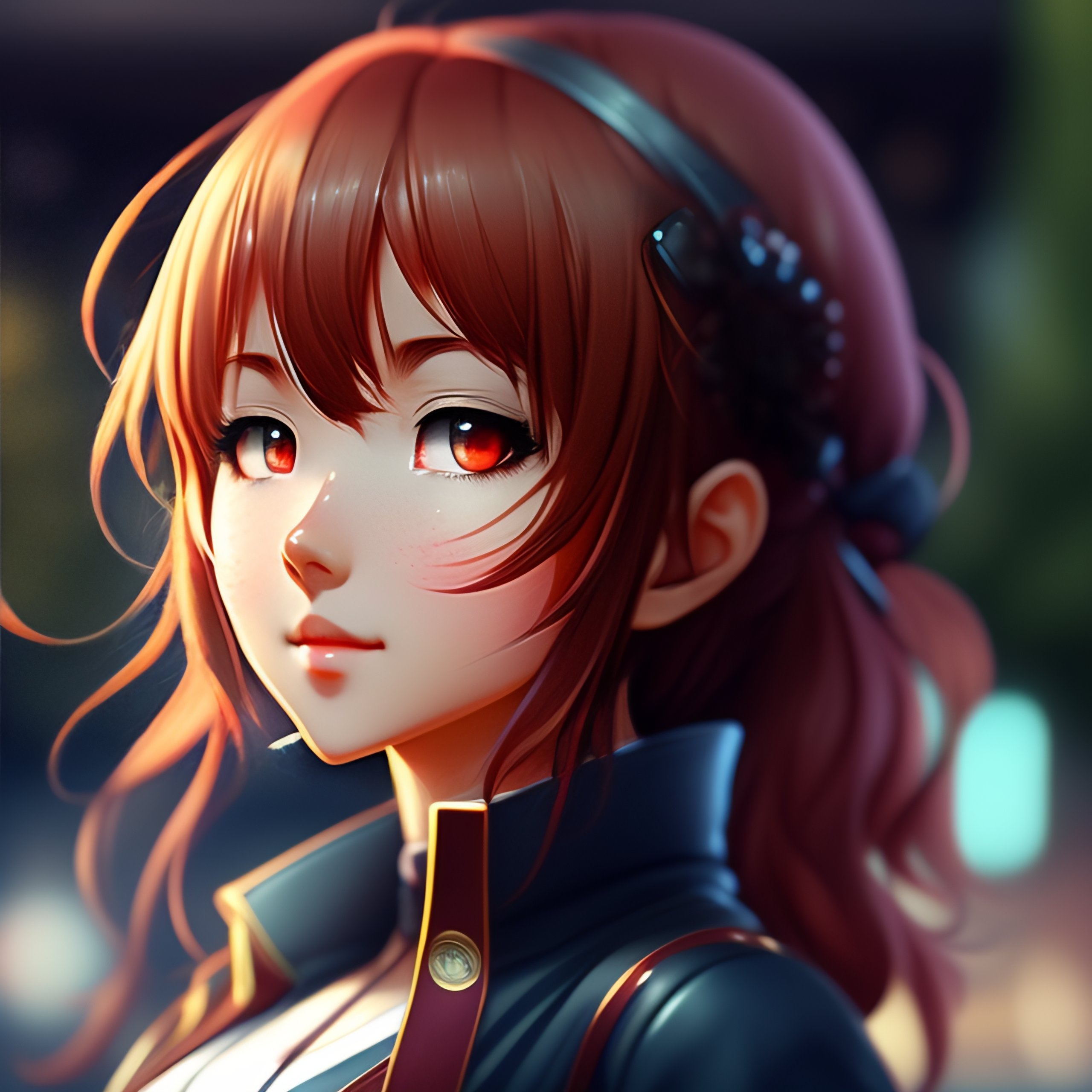 Lexica - Low resolution anime girl