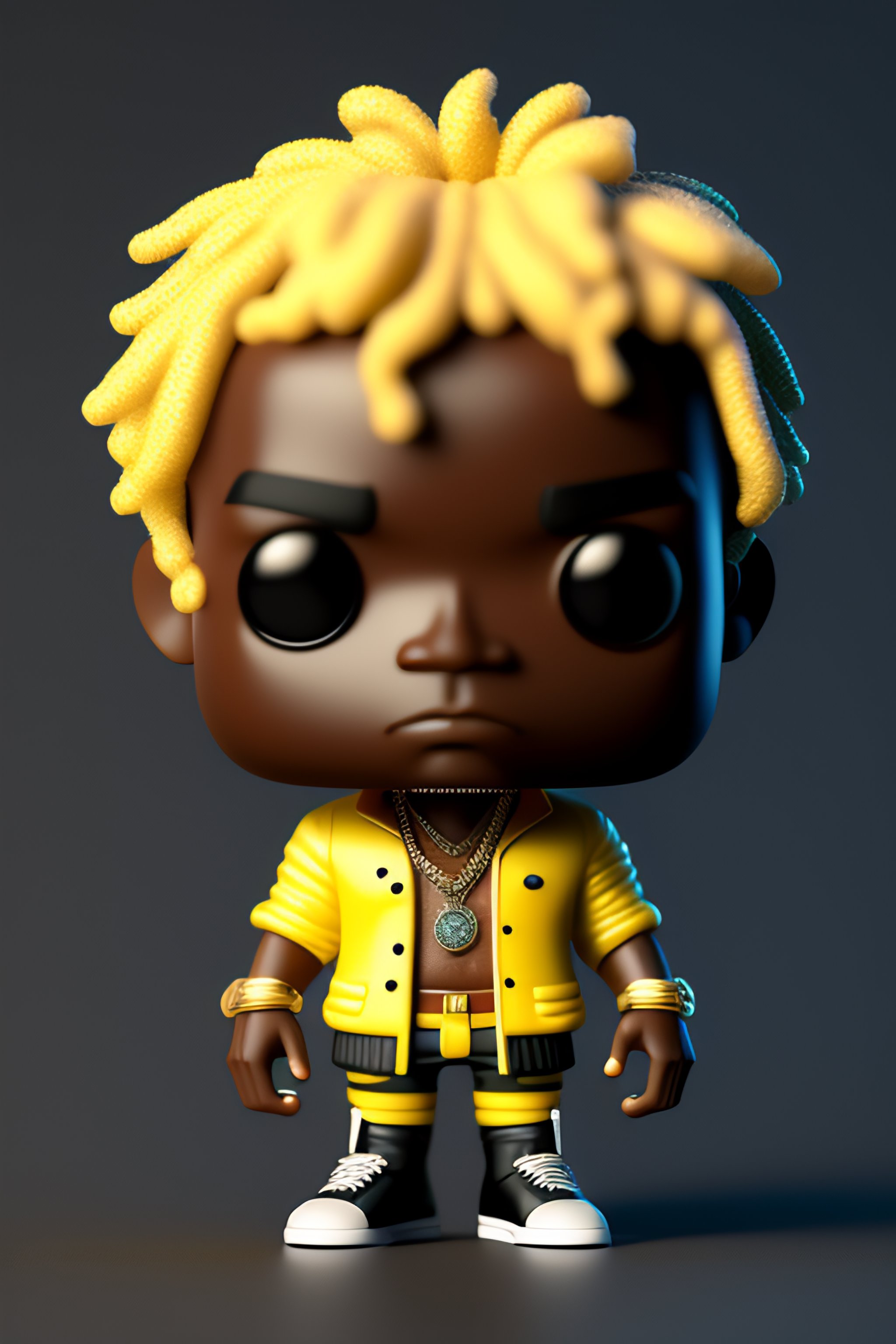 Lexica - 3d render of funko pop young thug