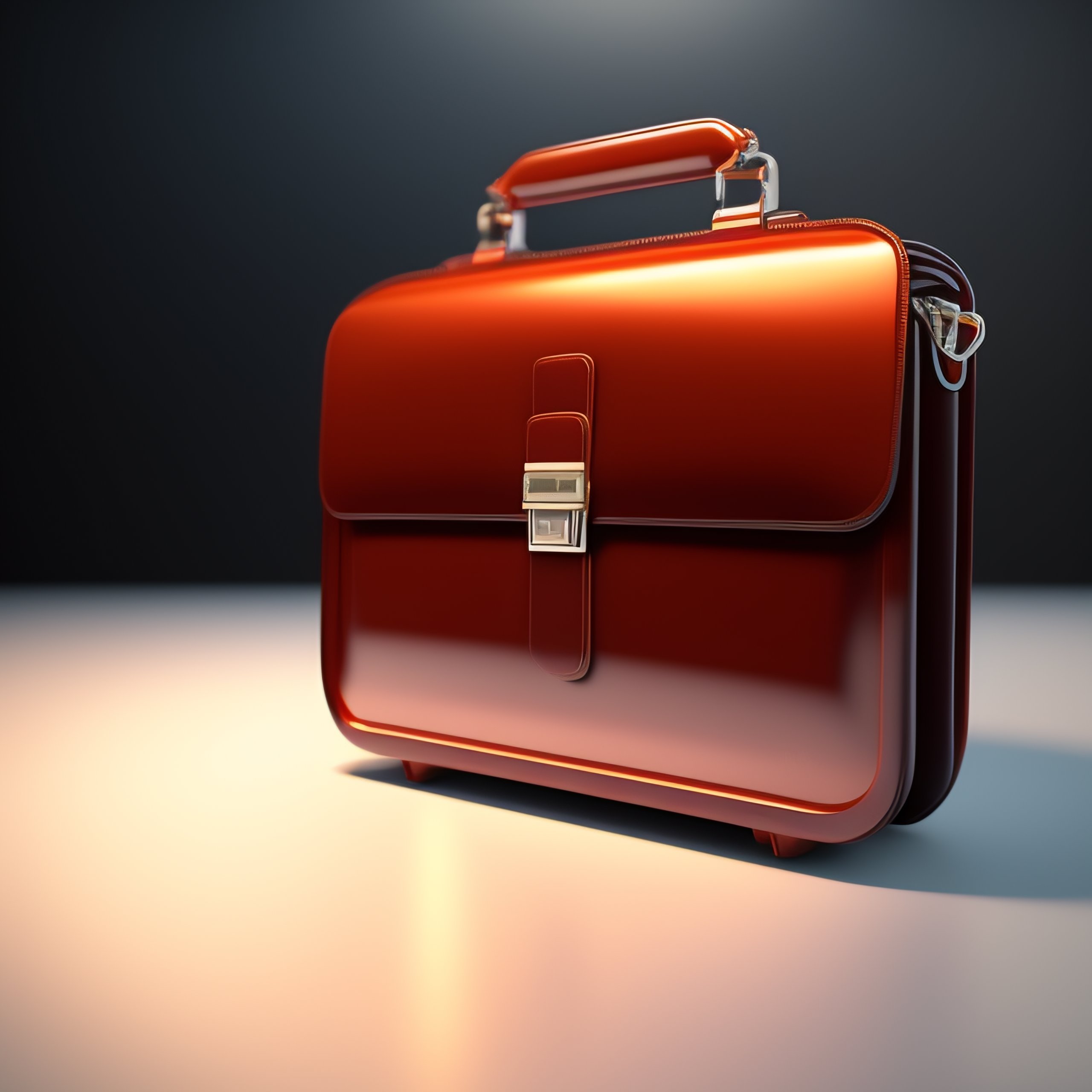 Lexica - Plastic briefcase on the table 3d object, 3d render vector ...