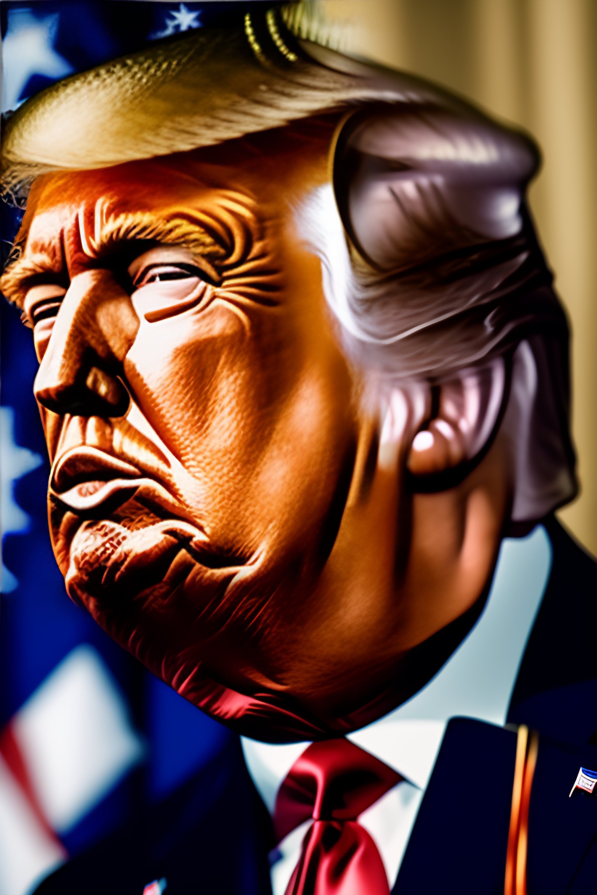 Lexica - Hyper detailed portrait, Donald trump, 8k, depth of field