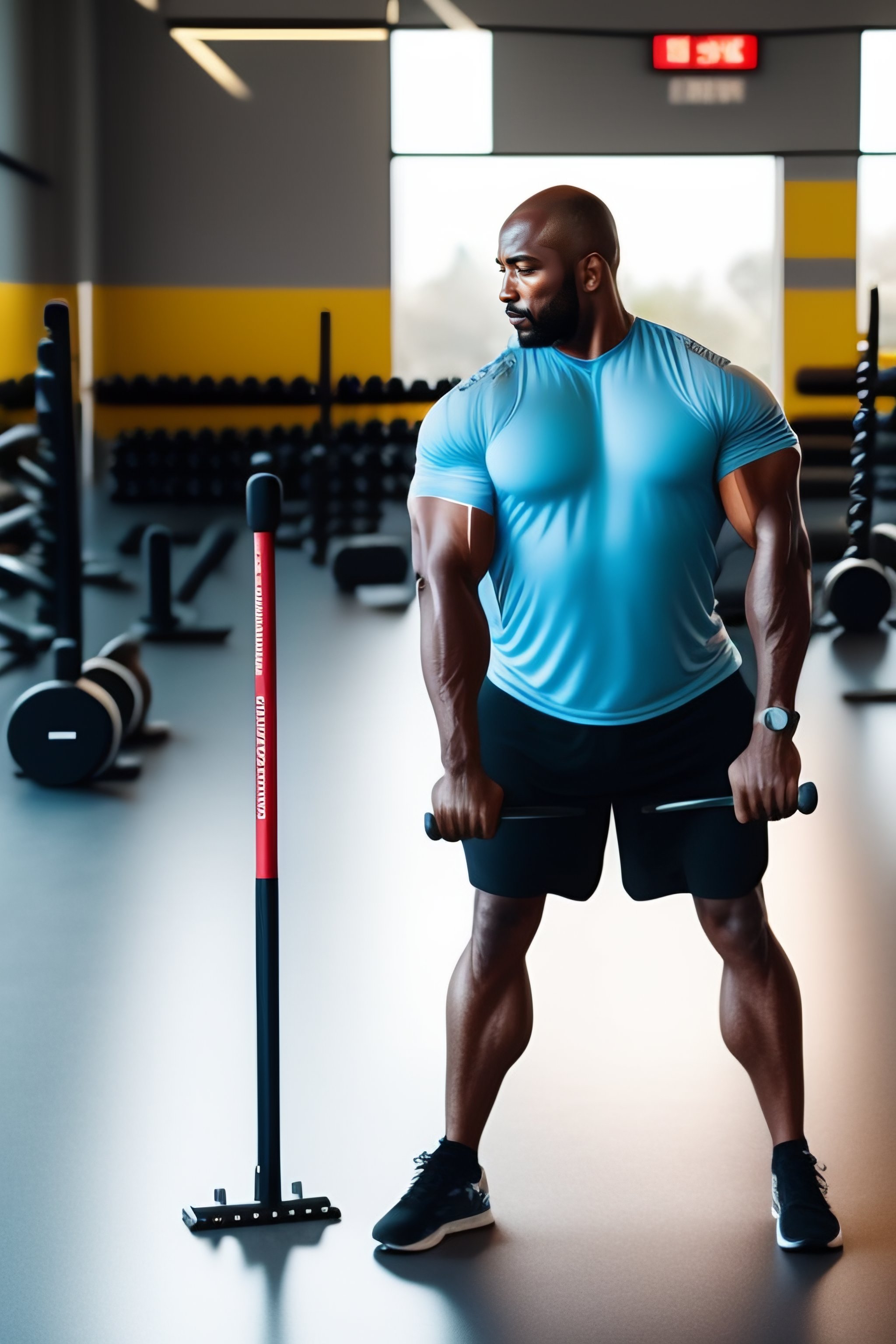 Lexica - Man doing Broomstick External Shoulder Rotation Exercise