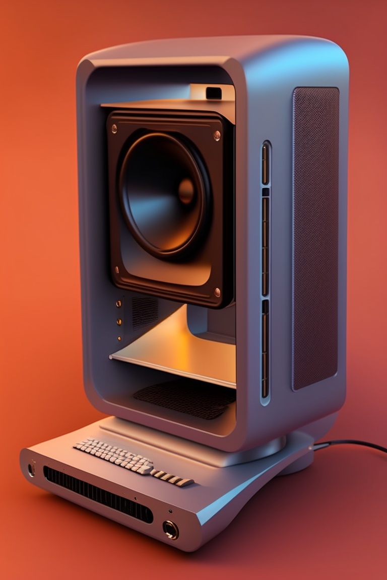 Lexica - Desktop, computer, system unit, monitor, headphones with ...