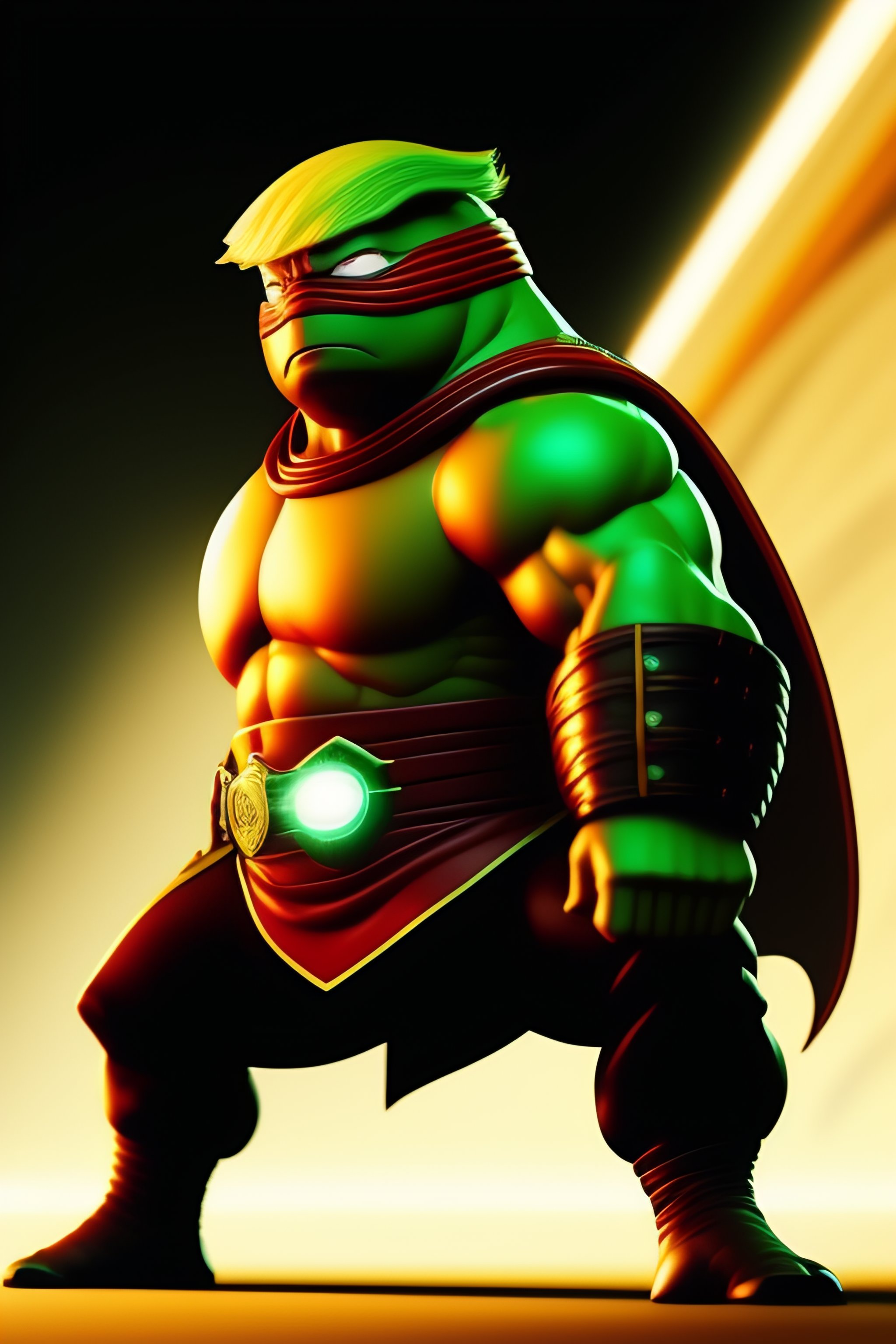 Lexica - Donald trump as a Ninja Turtle, Cartoon, highly detailed ...