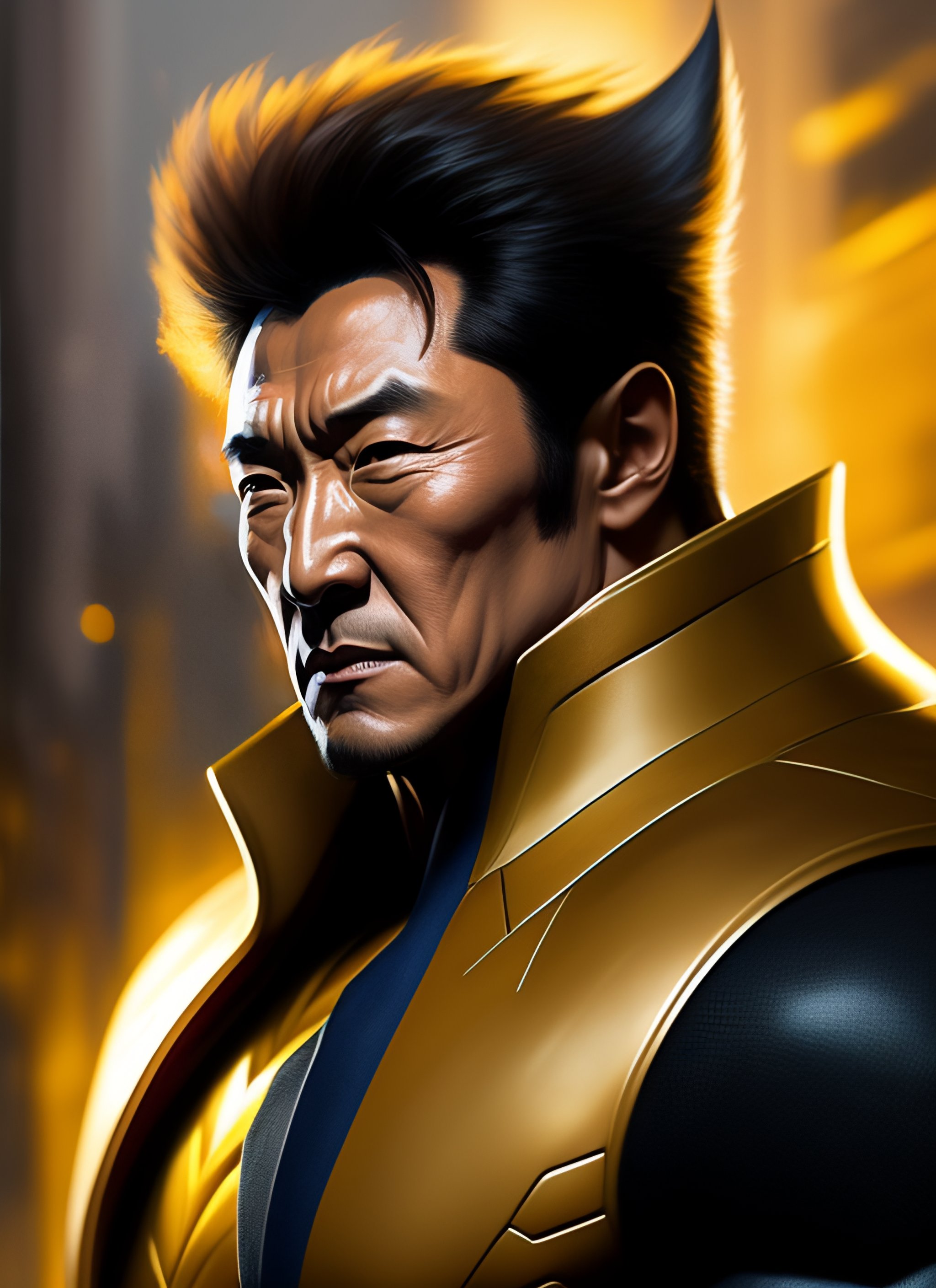 Lexica - Portrait of Jackie Chan as wolverine classic suit from marvel ...