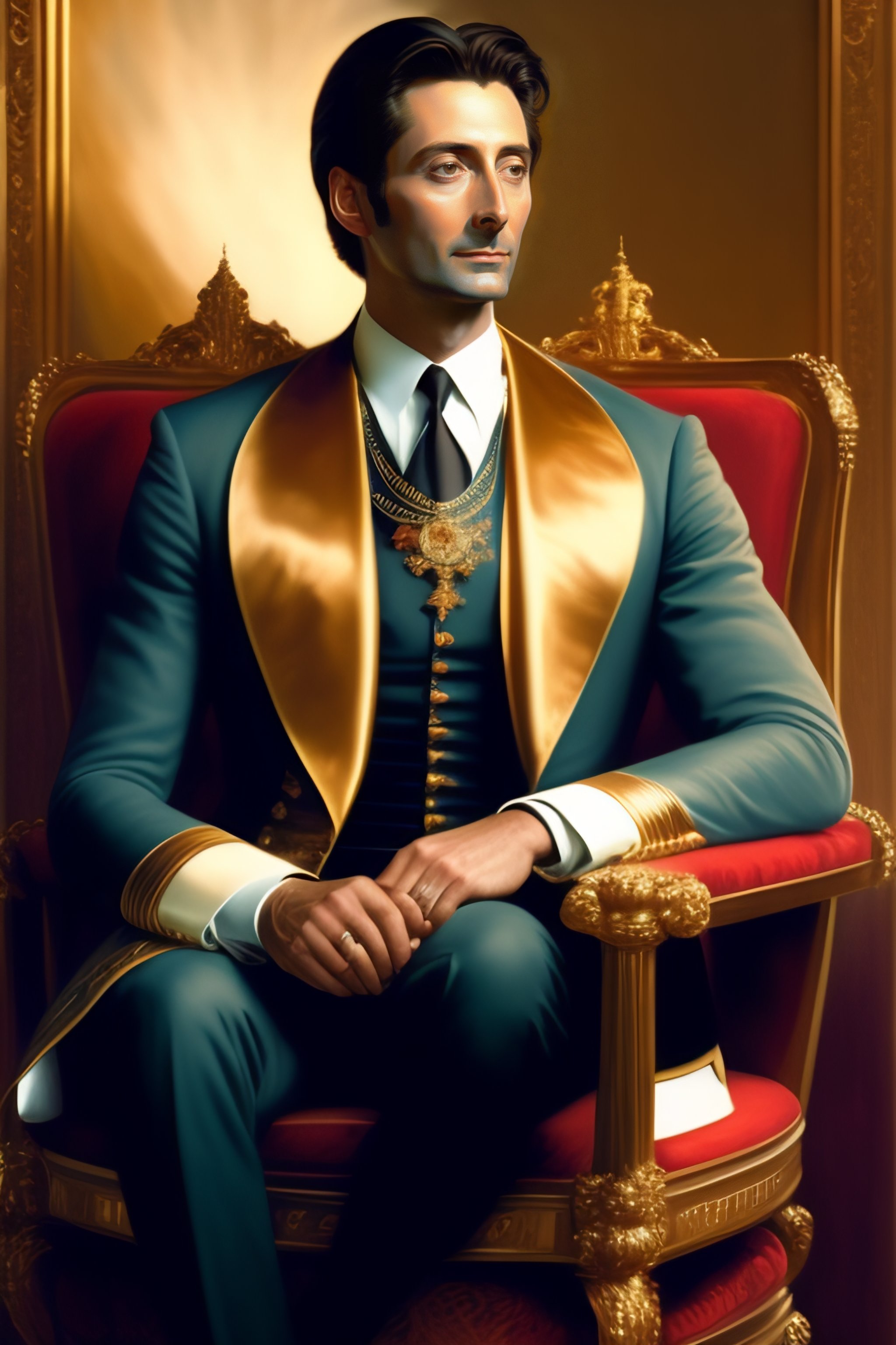 Lexica - Oil portrait of miles edgeworth, intricate, elegant, highly ...