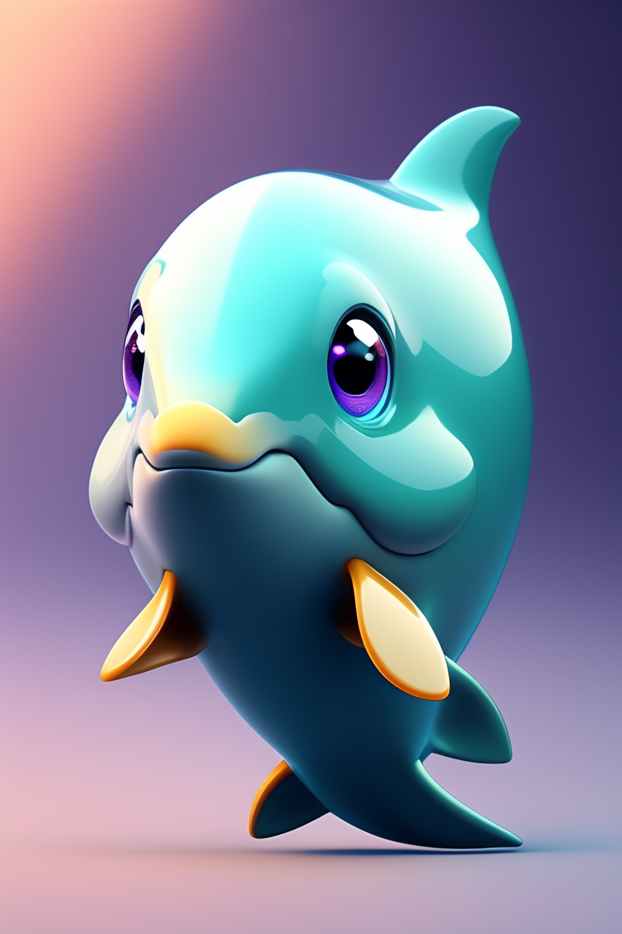 Lexica - Cute cartoon dolphin, artstation, detailed, digital painting ...
