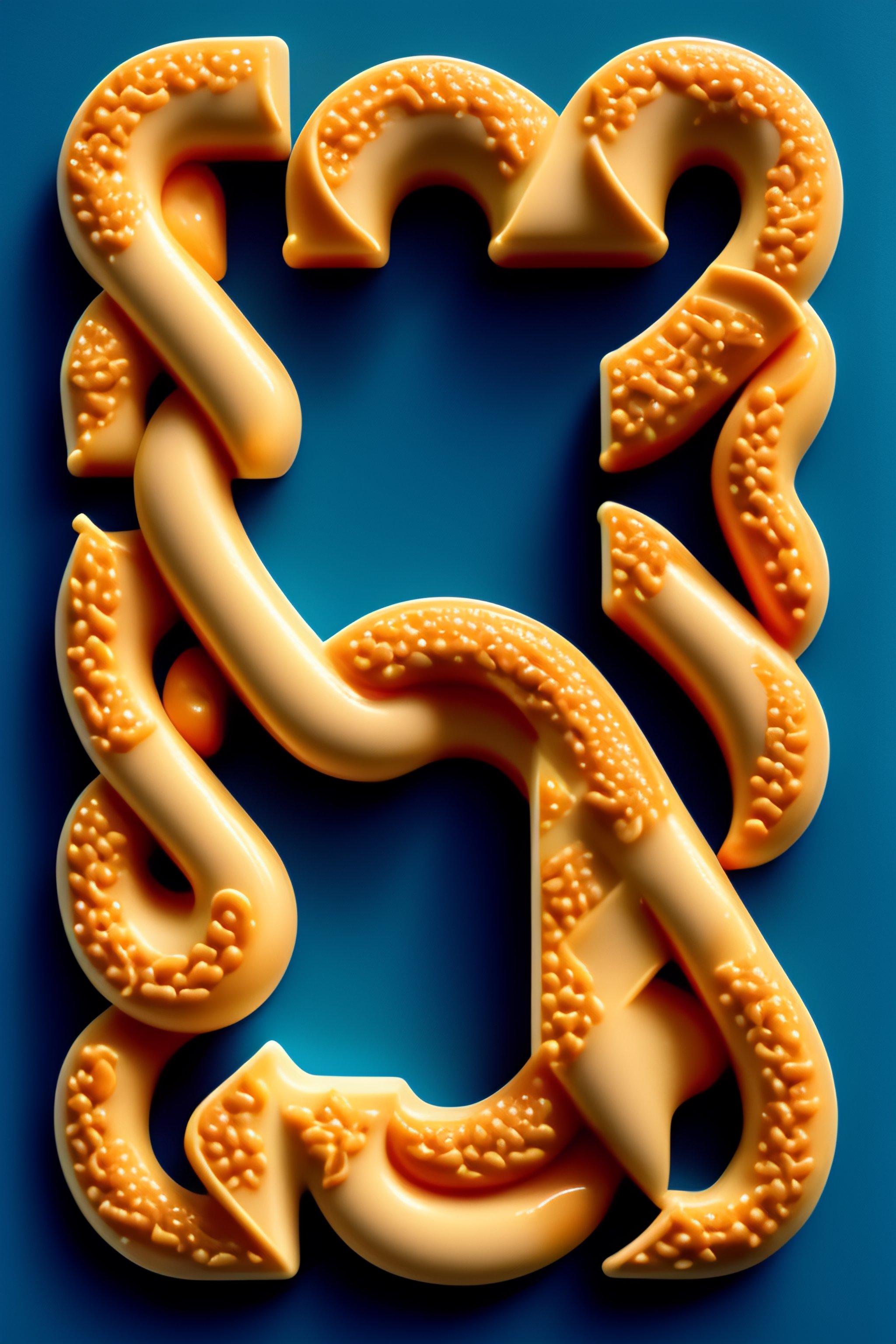 Lexica - Entire alphabet made of pretzels