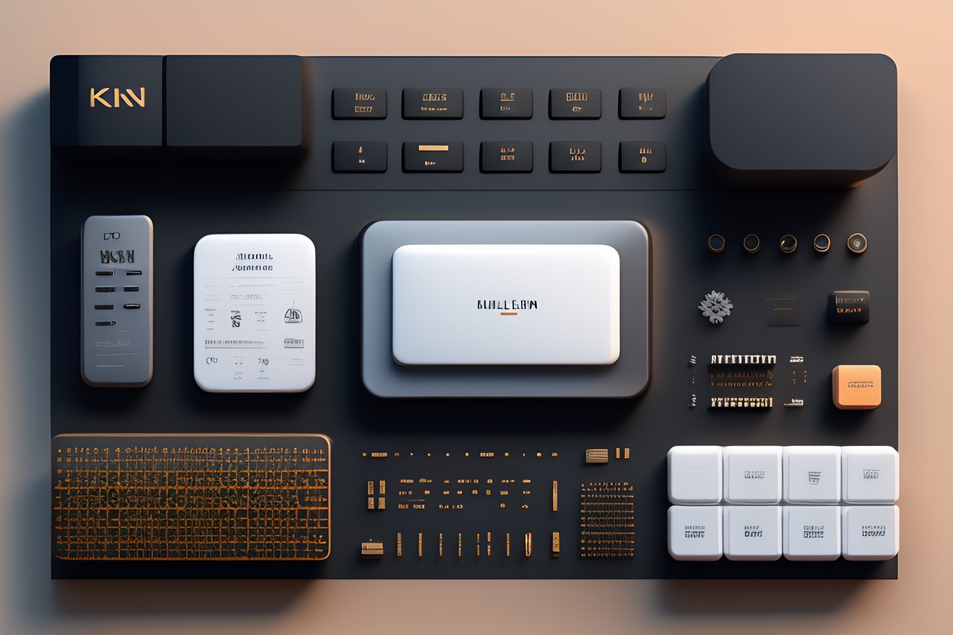 Lexica - Desktop, app panel, knolling, knolling design, deconstruction ...