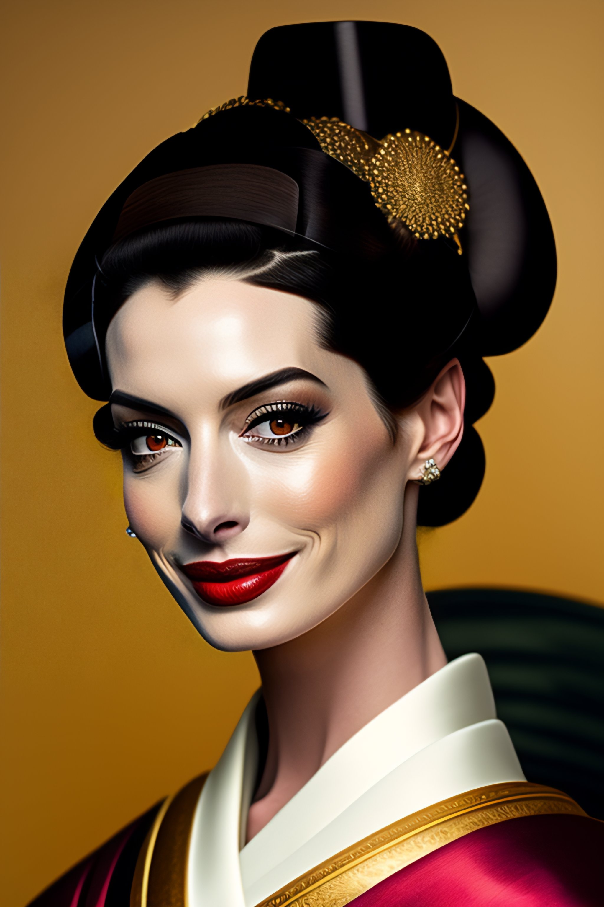 Lexica - Anne Hathaway geisha robot