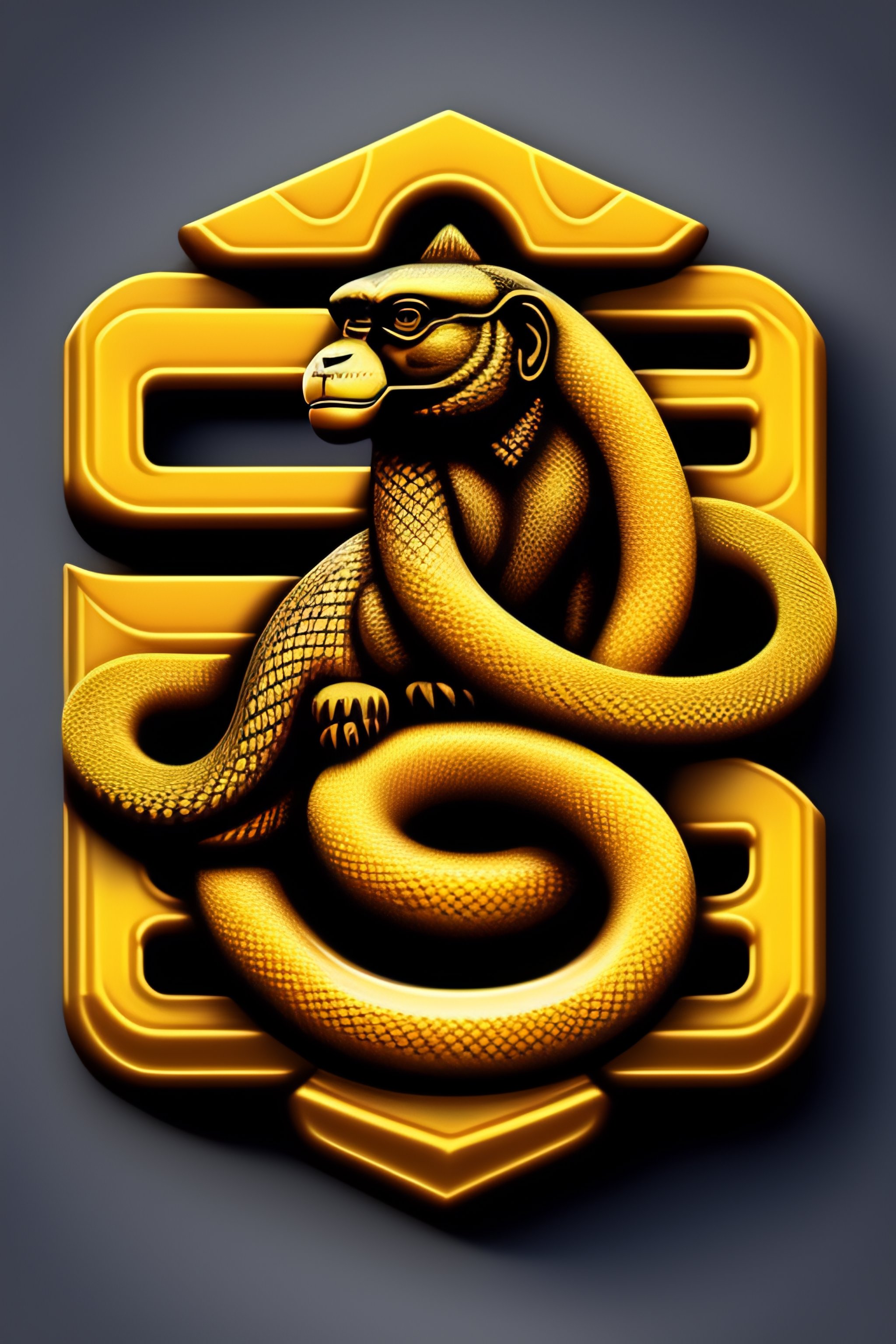 Lexica - A logo of an Egyptian snake-headed god playing computer ...