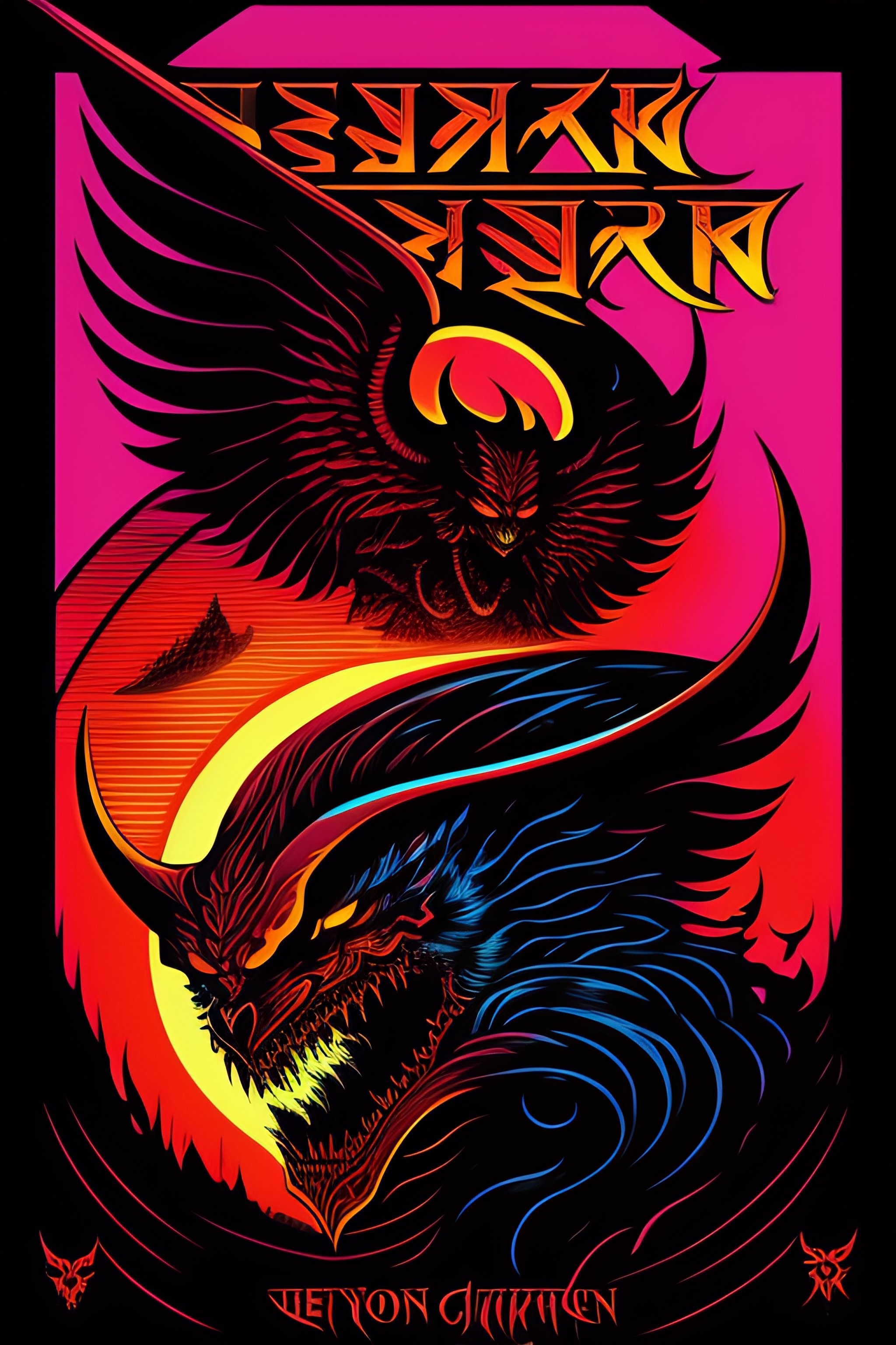 Lexica - Demon , logo design by Philippe Caza