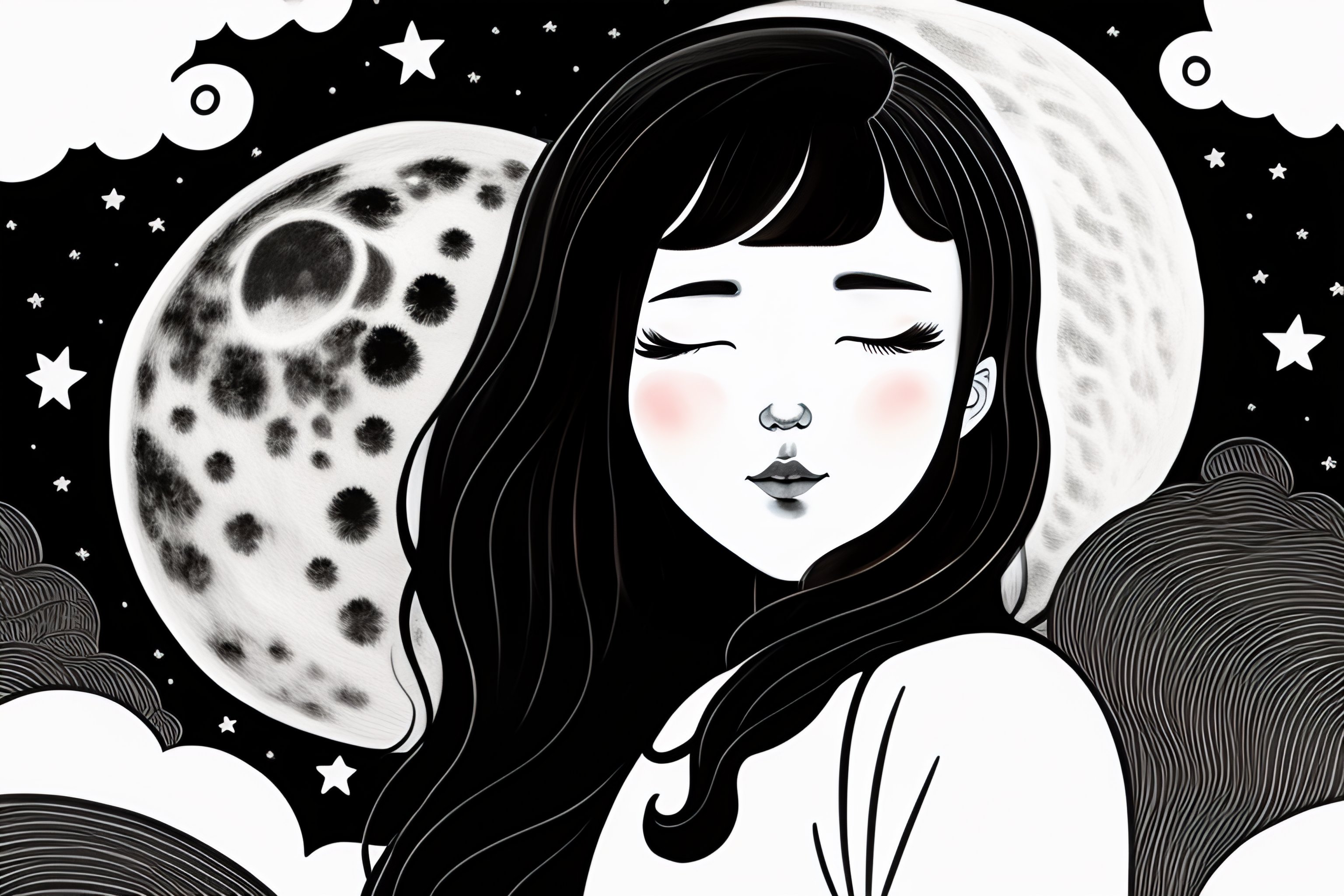 Moon Sketch Tumblr