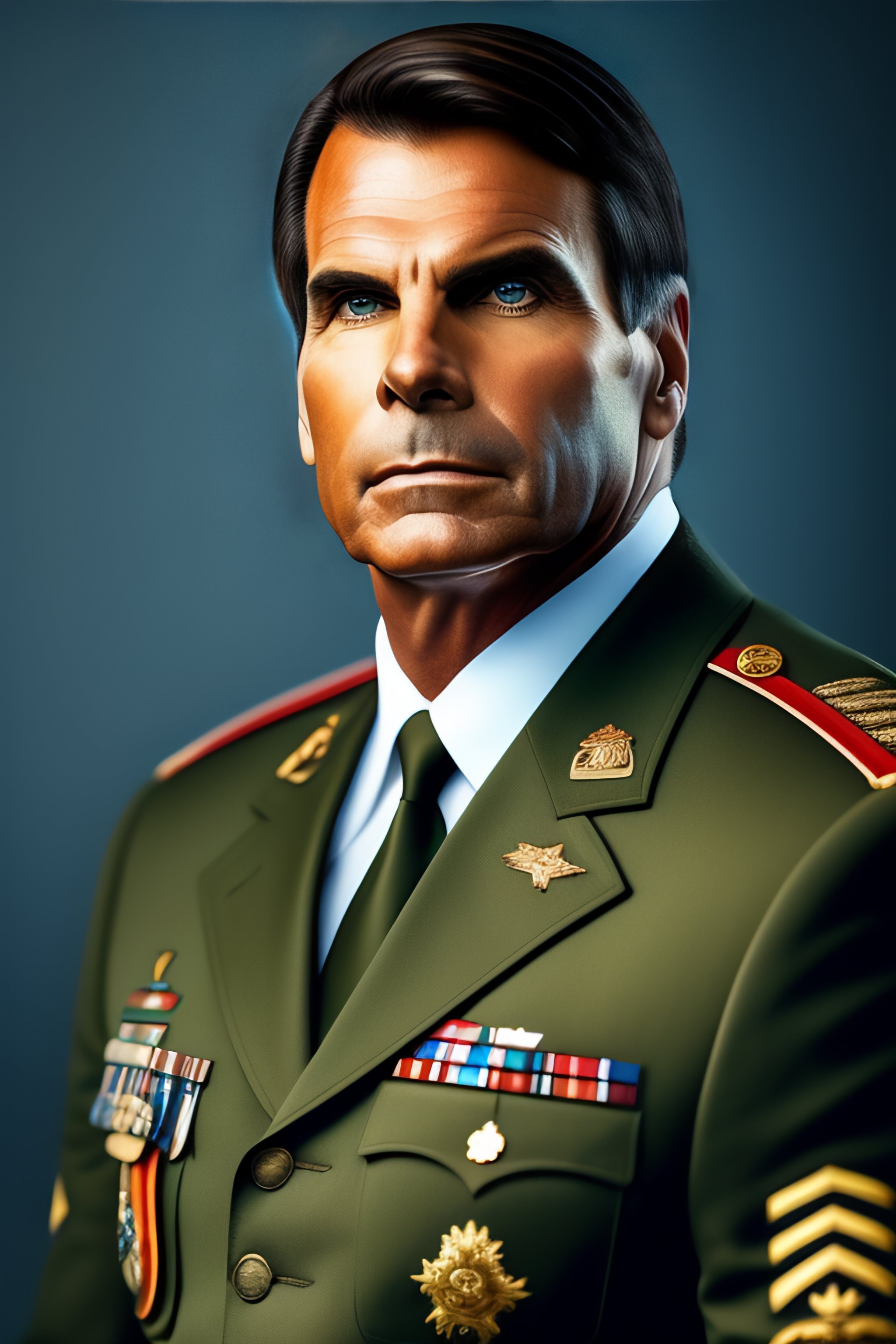 Lexica - A full-body portrait of Brazilian President Jair Bolsonaro ...
