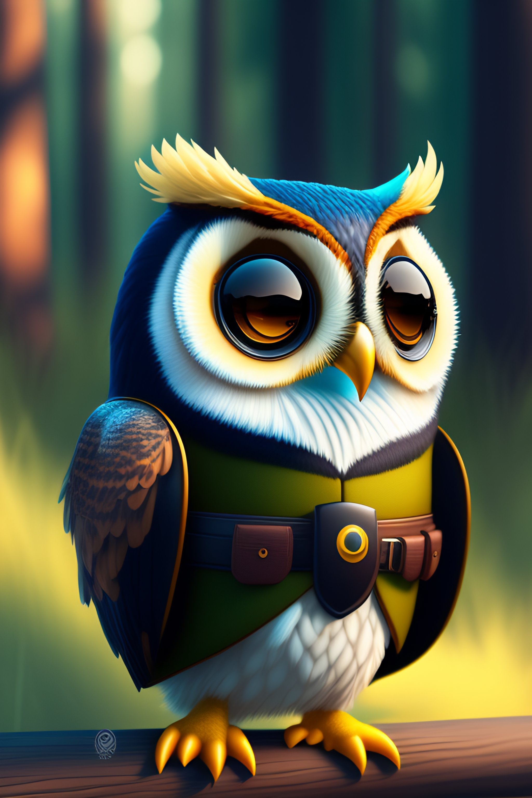 Lexica - Cool owl, holding a gun, sunglasses, tailored costume, masterpiece, 8k, realistic ...