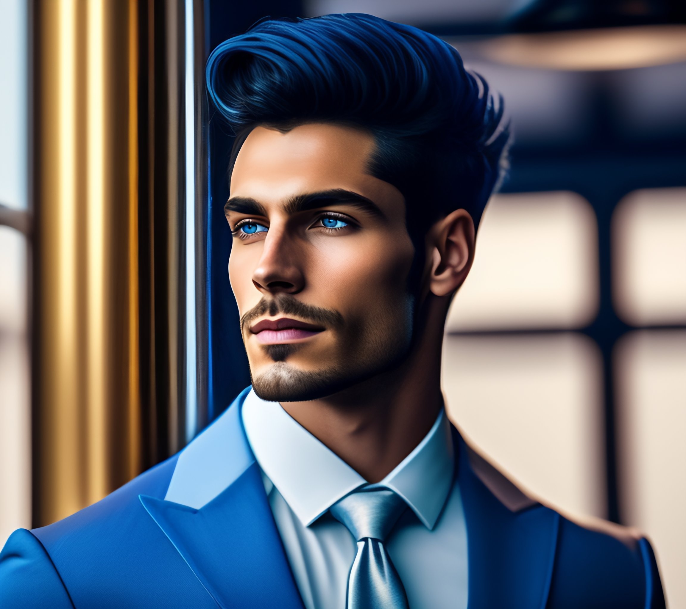 Lexica - A young modern and sophisticated man doctor, blue tones ...