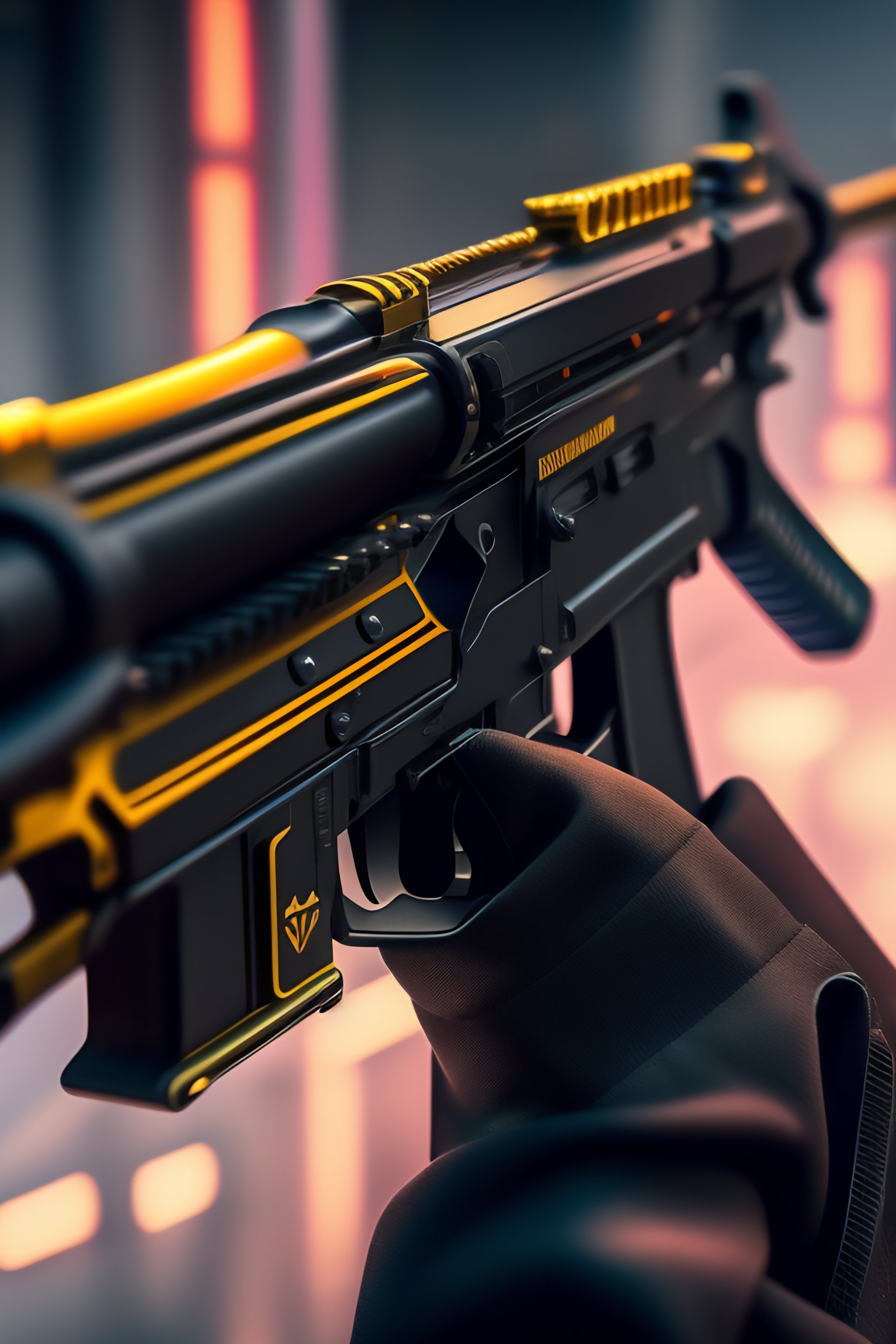 Lexica - Cyberpunk kalashnikov assault rifle