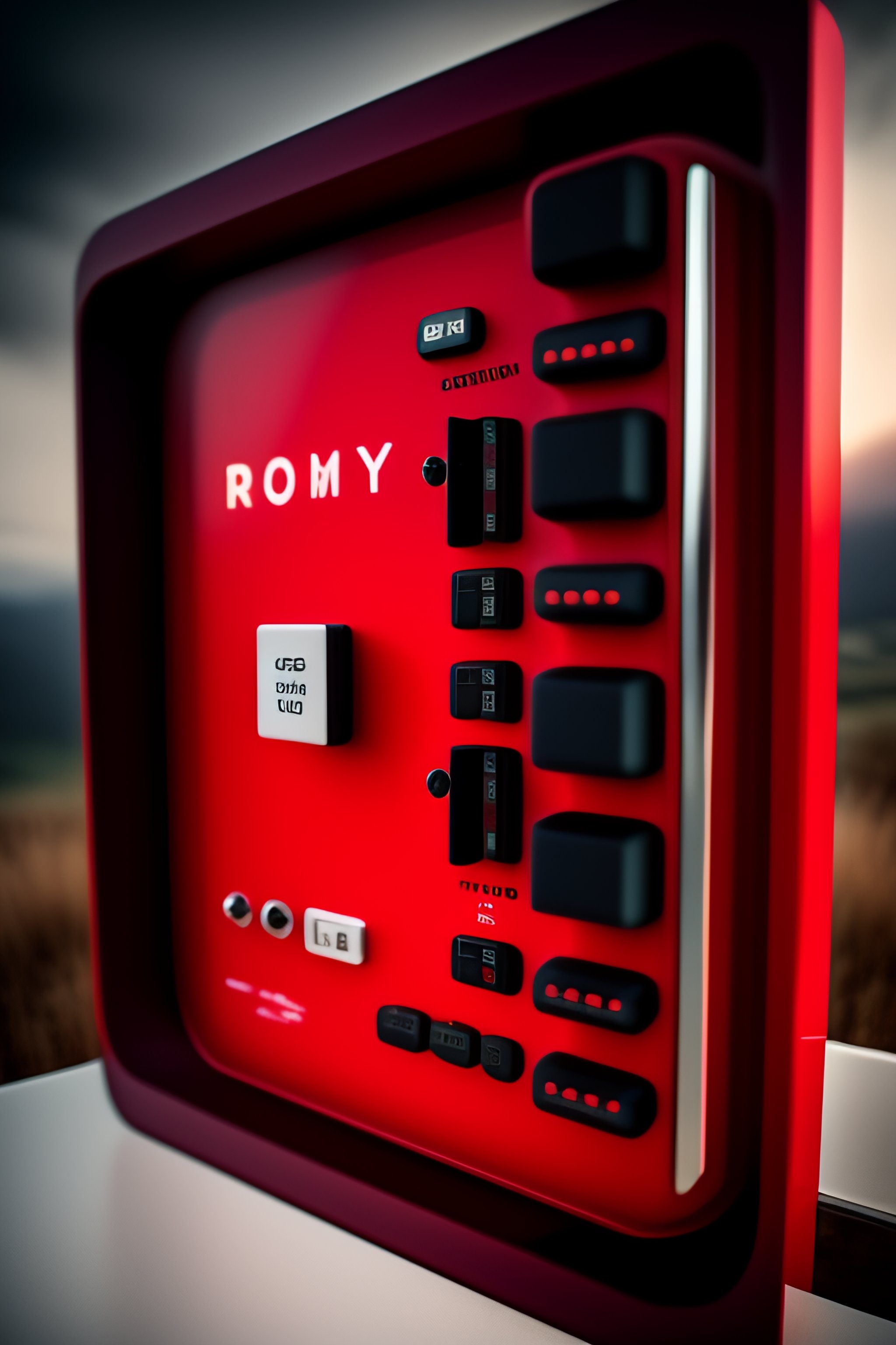 Lexica - Red, big, doomsday button on a complicated command panel