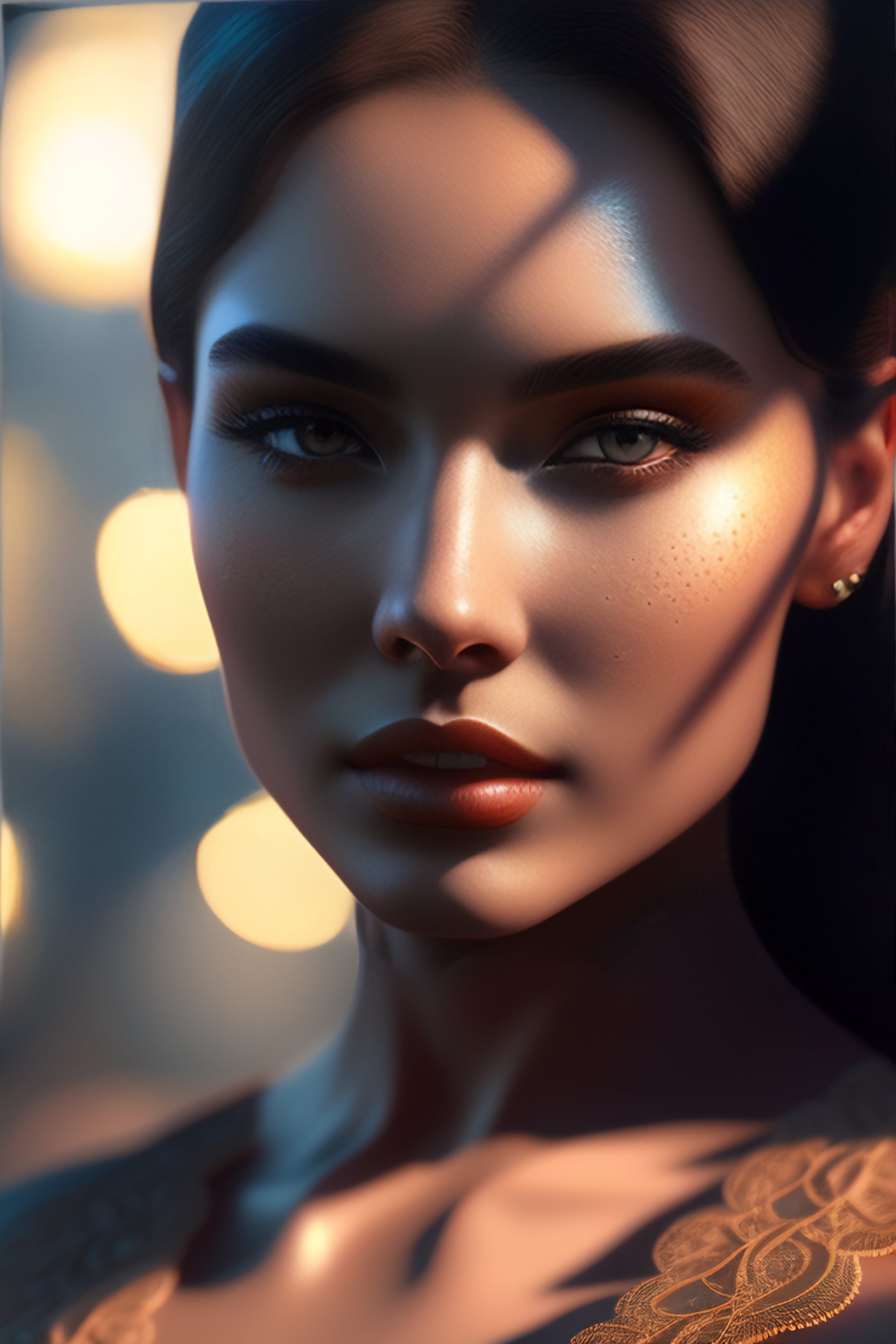 Lexica - Lace bra, a portrait of beautiful eyes, hyper 16K detailed ...