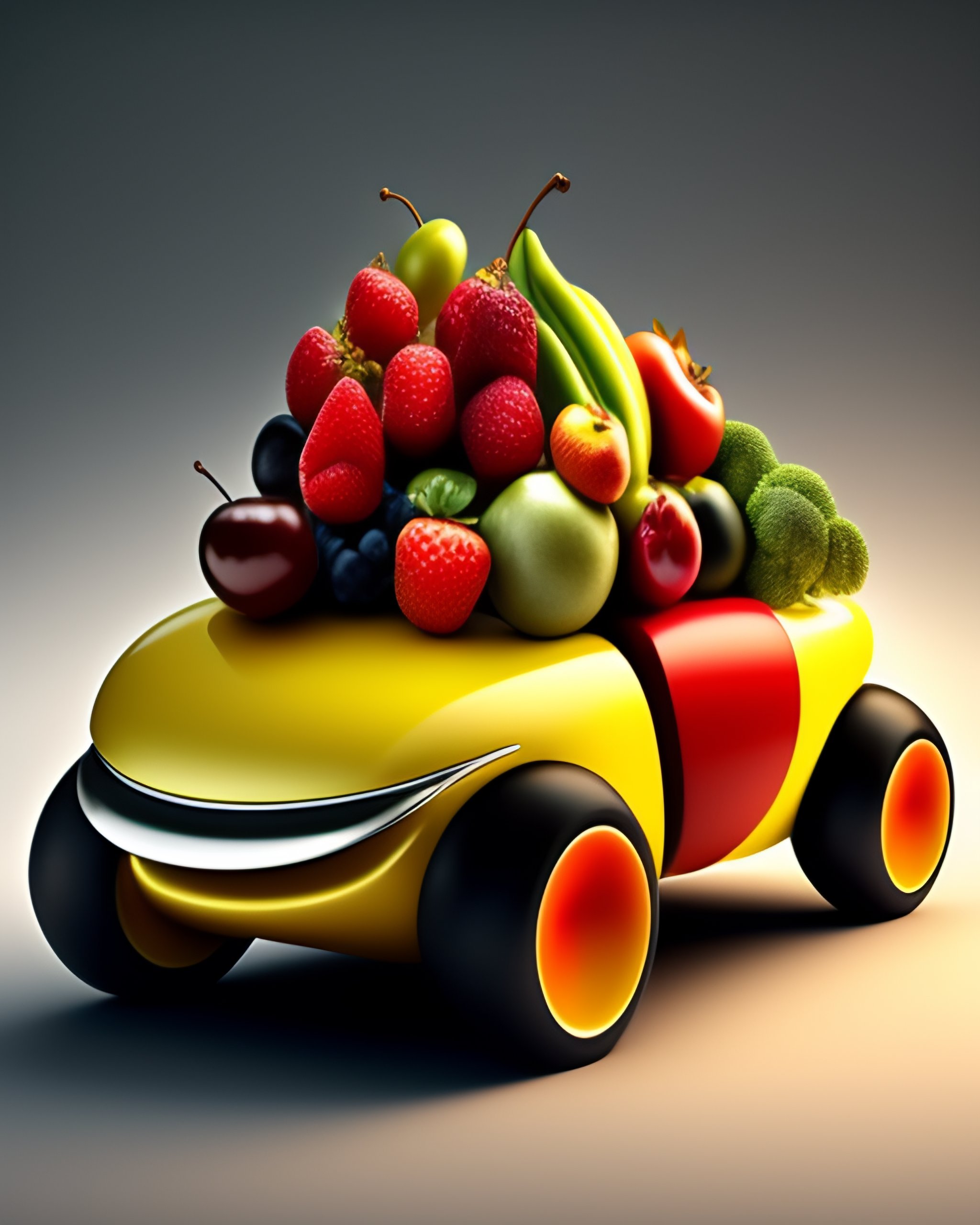 Lexica - Car made out of Fruits