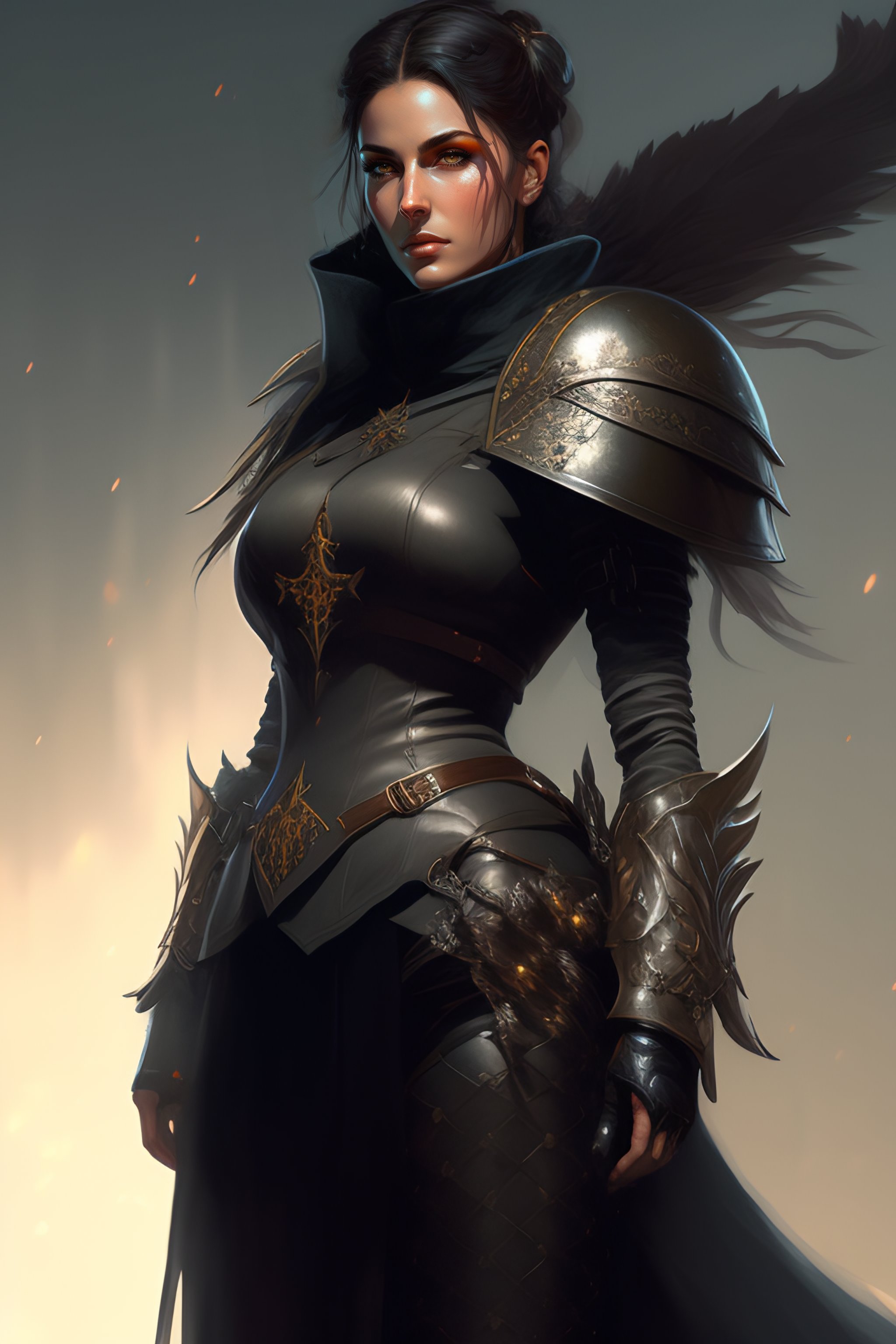 Lexica - Woman gothic knight necromancer summoner, armored Wolfenstein ...