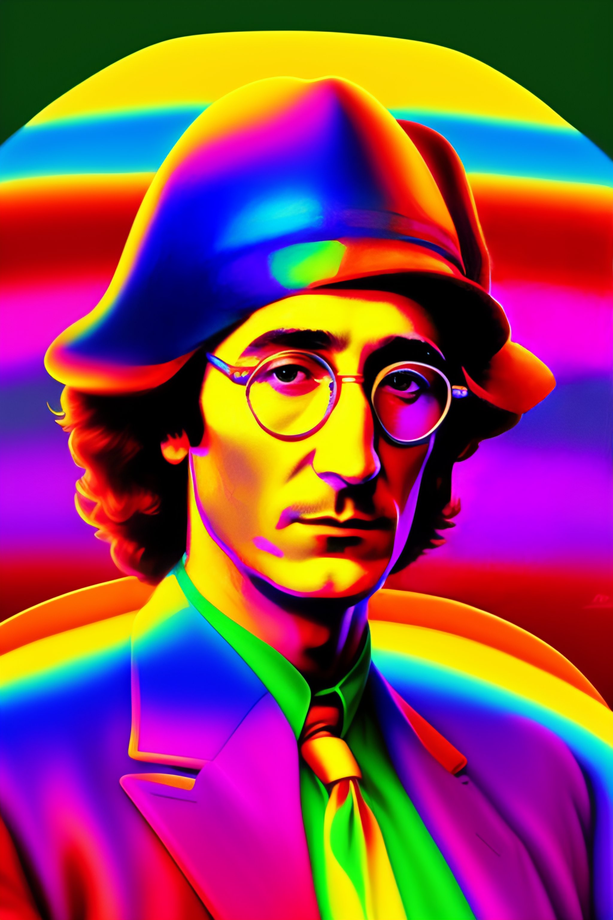 Lexica - John lennon, peter max style