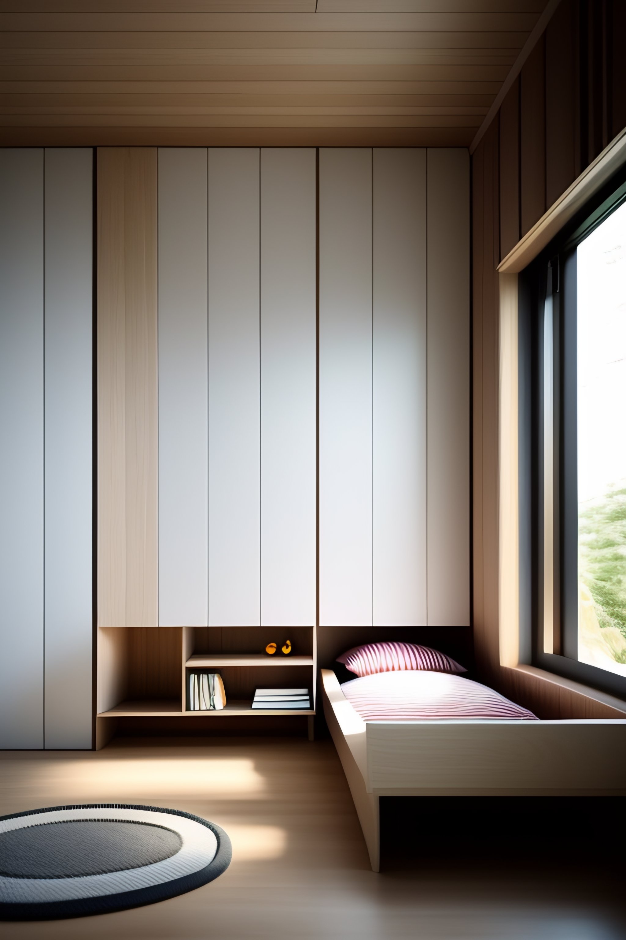 Lexica - Japaneese children room minimalist wood white