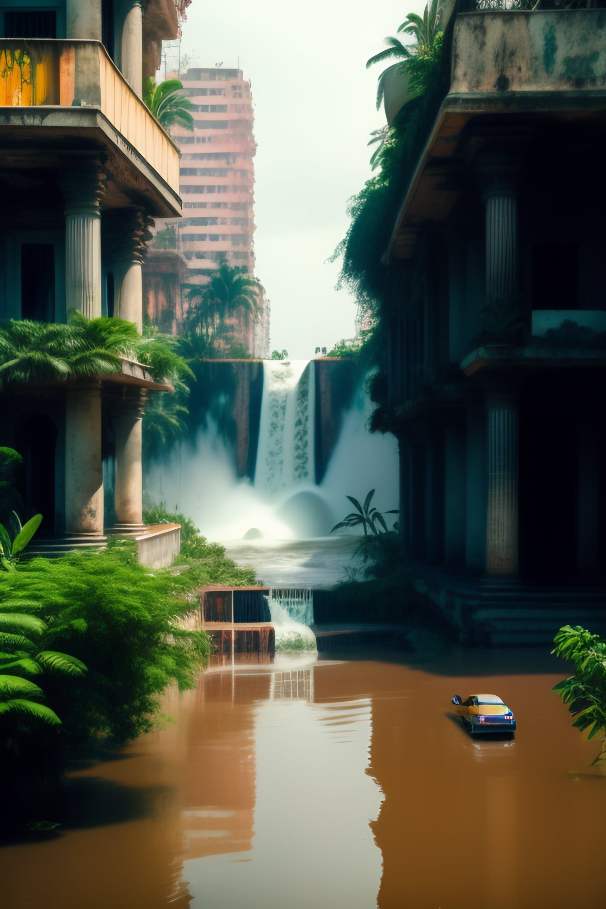 Lexica - Post-apocalyptic havana city, buildings destroyed with ...