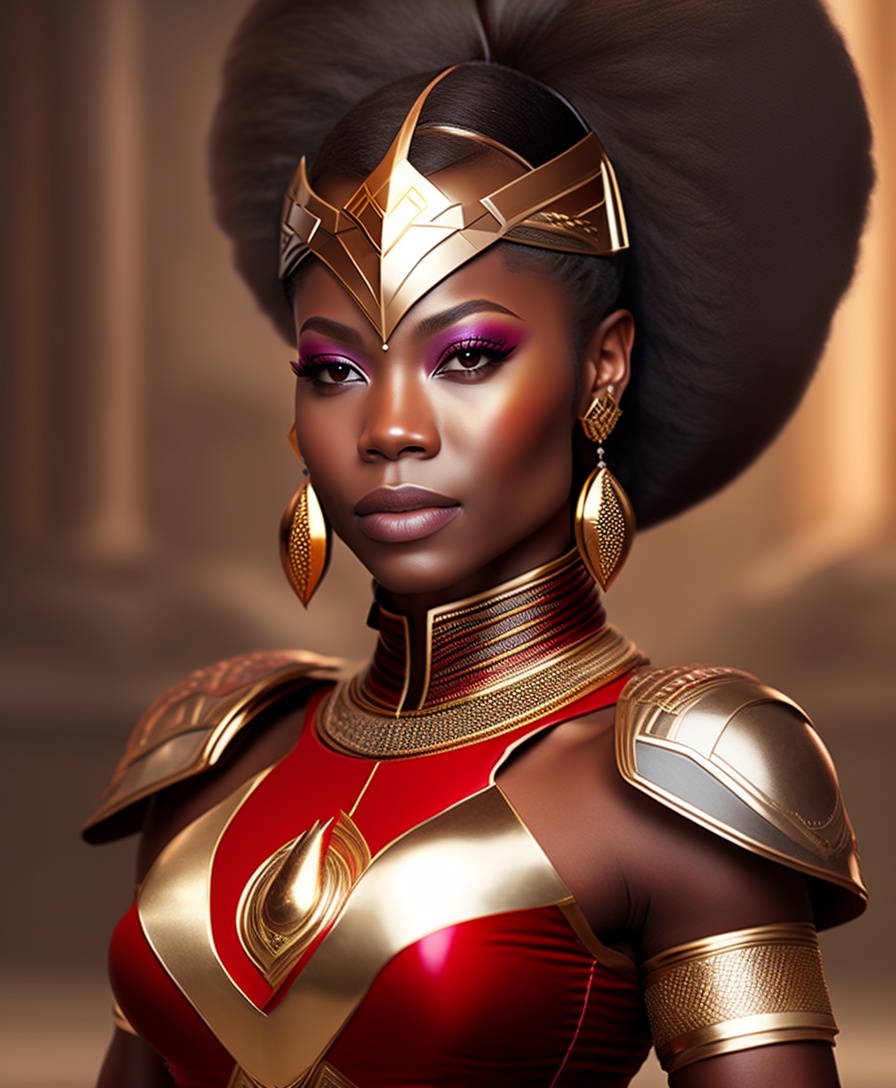 Lexica - A fierce and noble warrior inspired by the character of Okoye ...