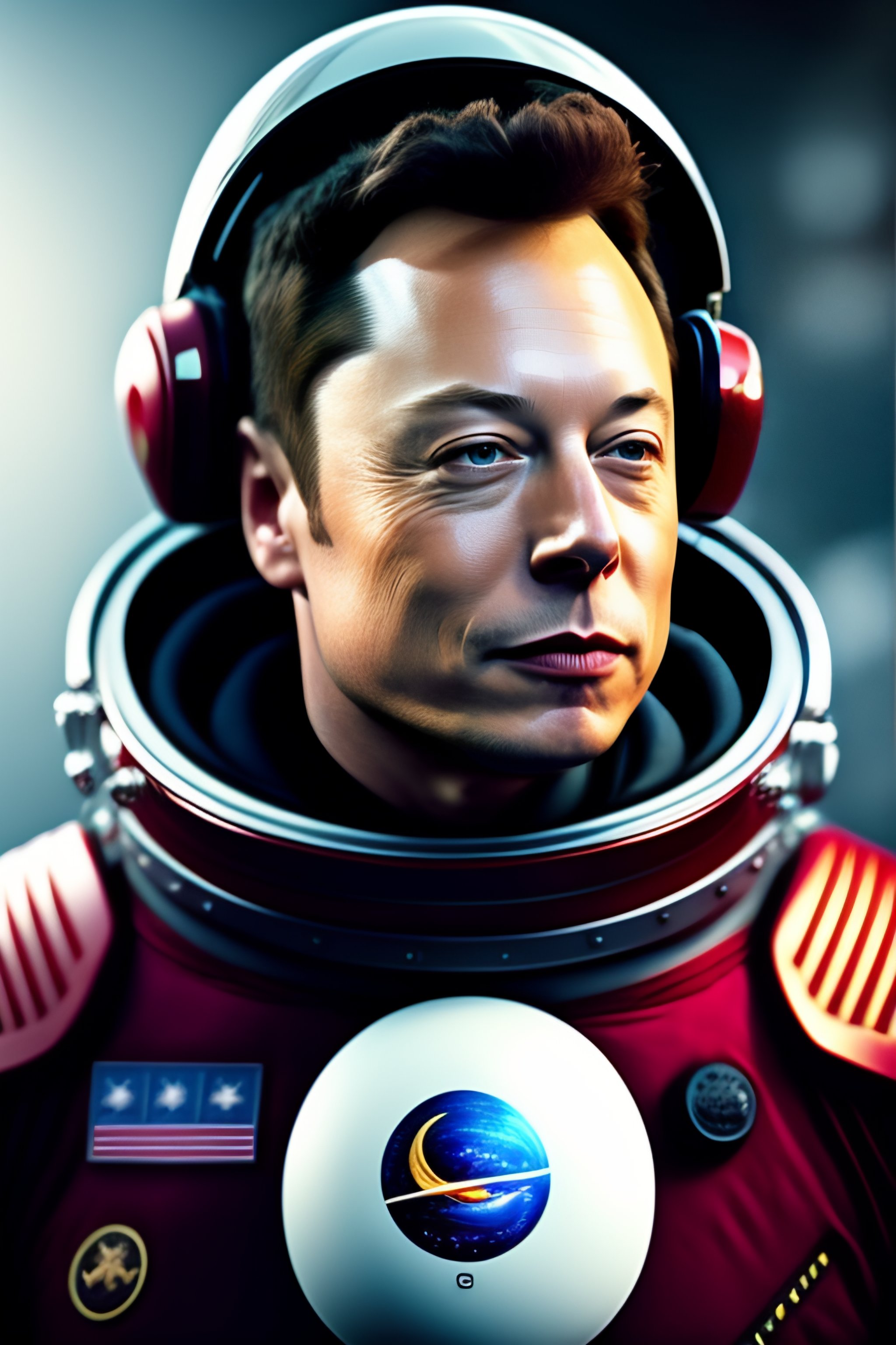 Lexica - Elon musk as a space man