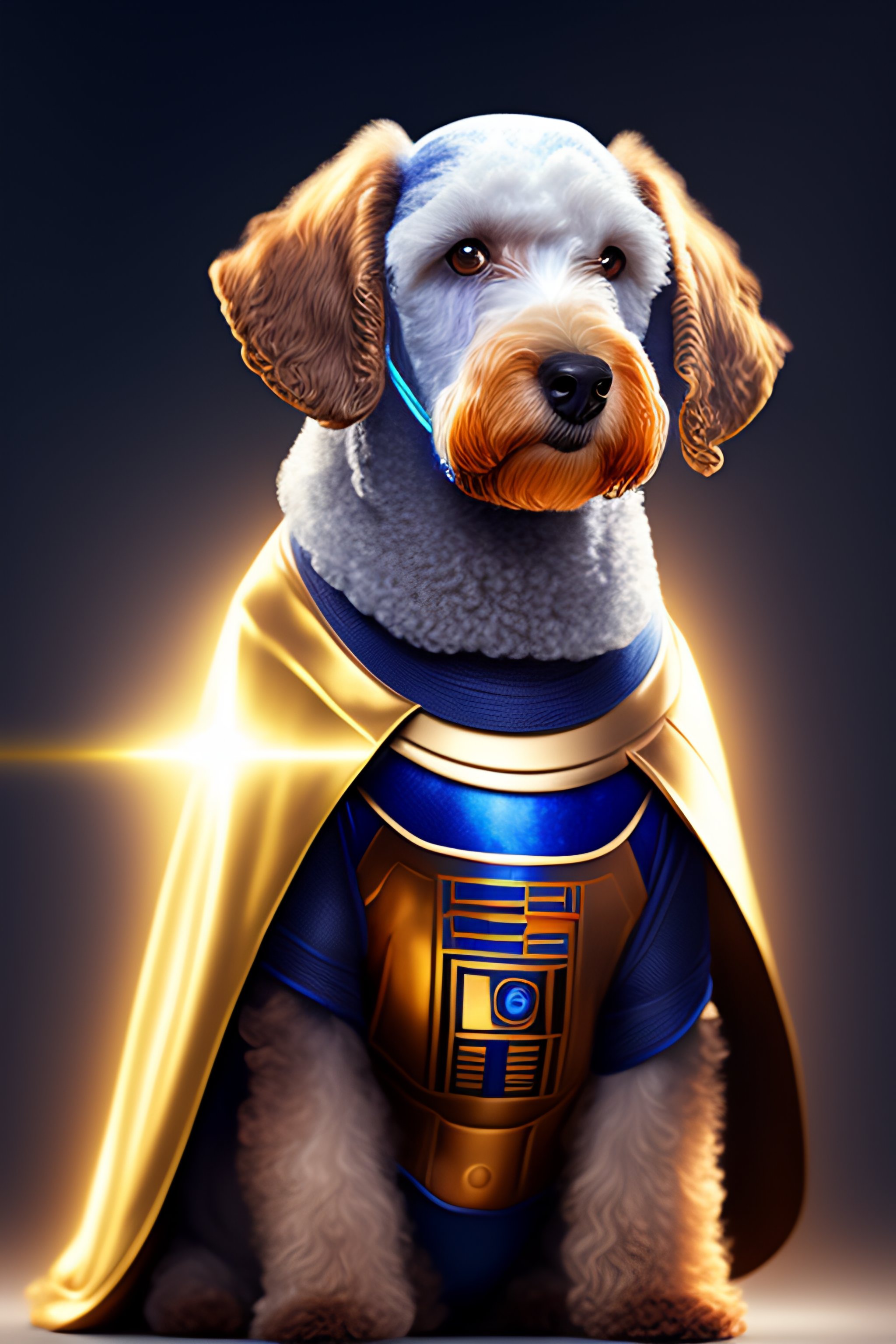 Lexica - Star Wars scene artificial intelligence aBedlington Terrier ...