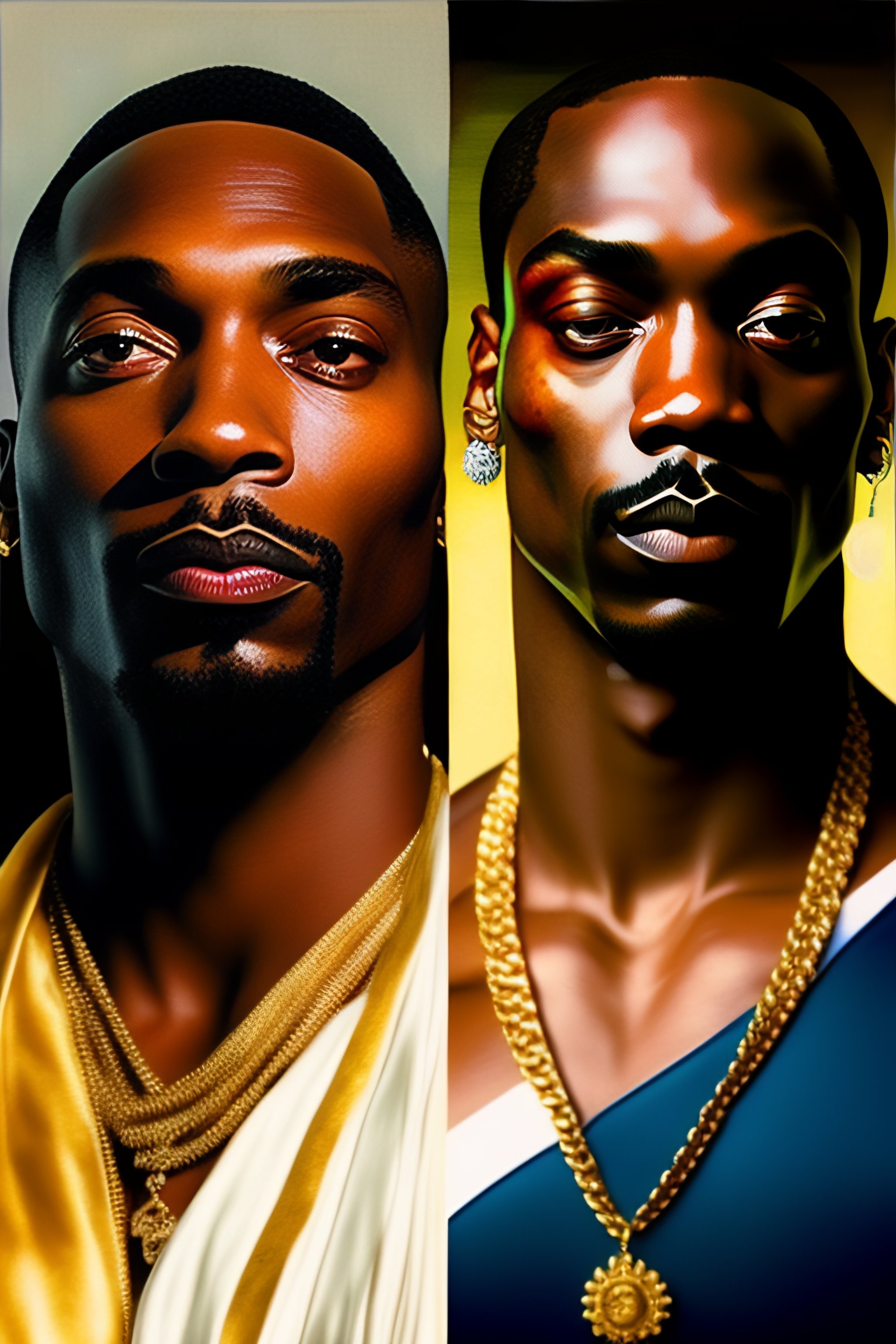 Lexica - A painting with famous rappers including Snoop Dogg, 2Pac and ...