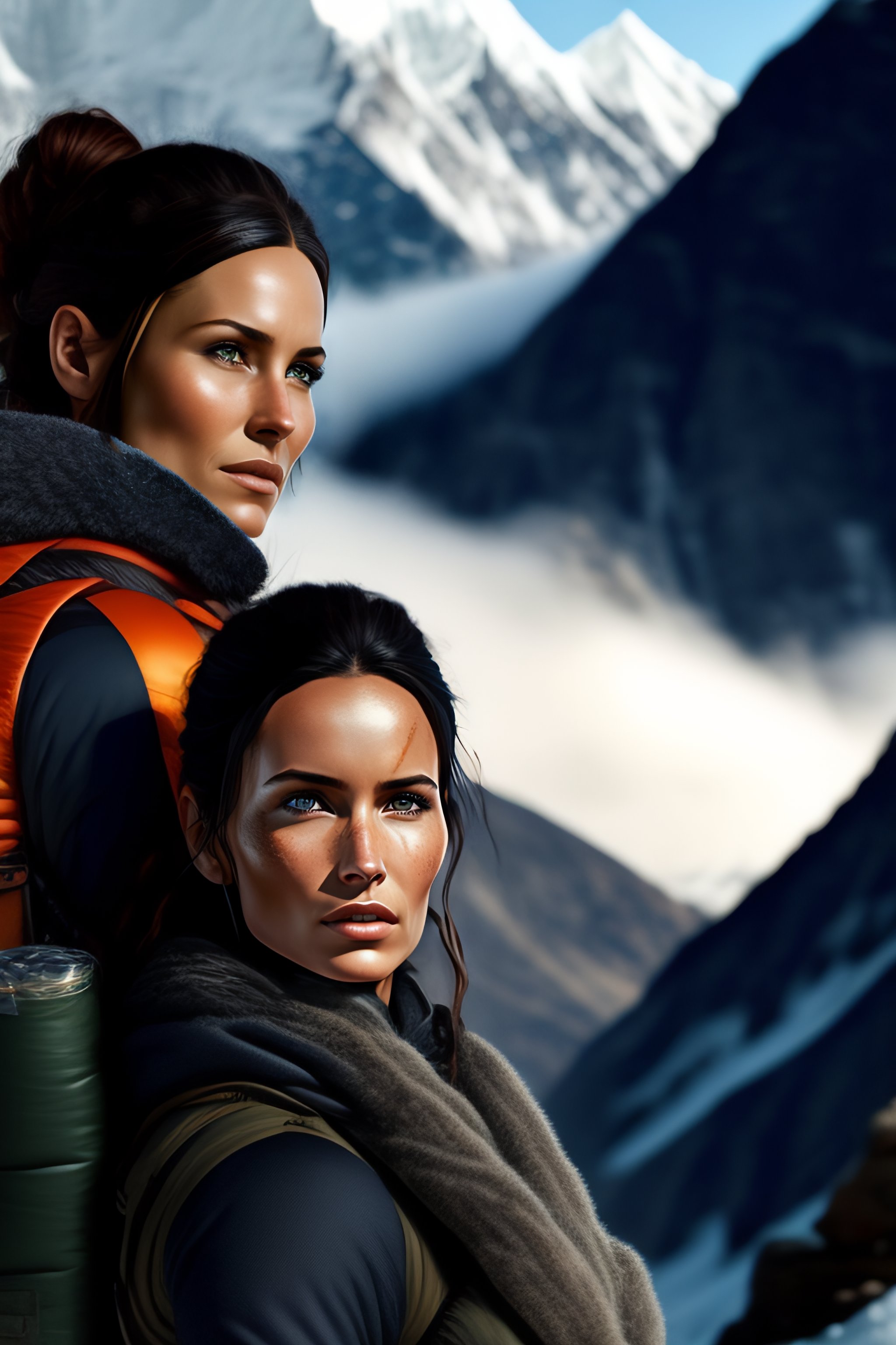 Lexica - Real life lara croft in Everest Base Camp, Nepal, Hyper ...