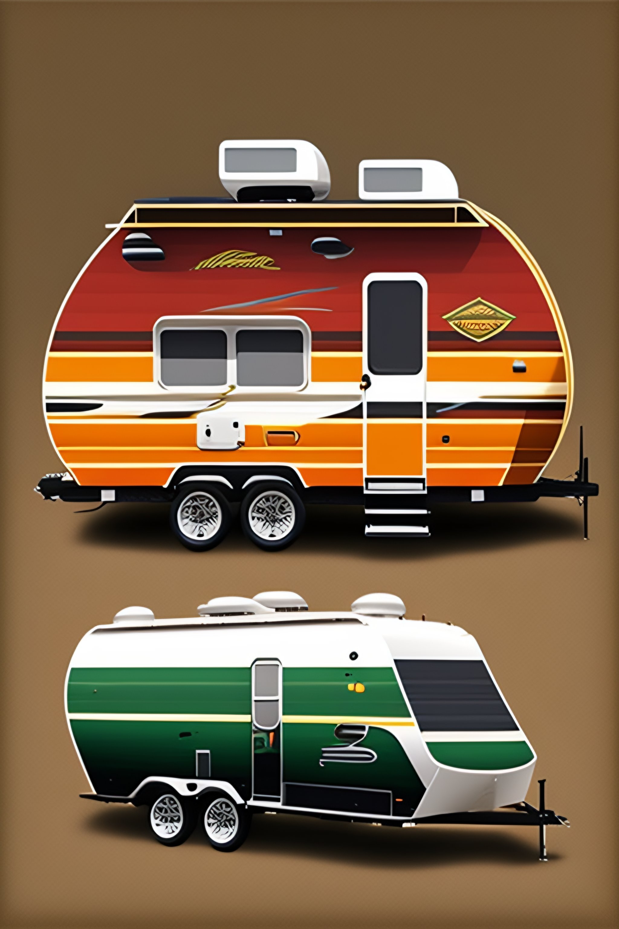 Lexica - Fifth wheel toy hauler clipart t-shirt art