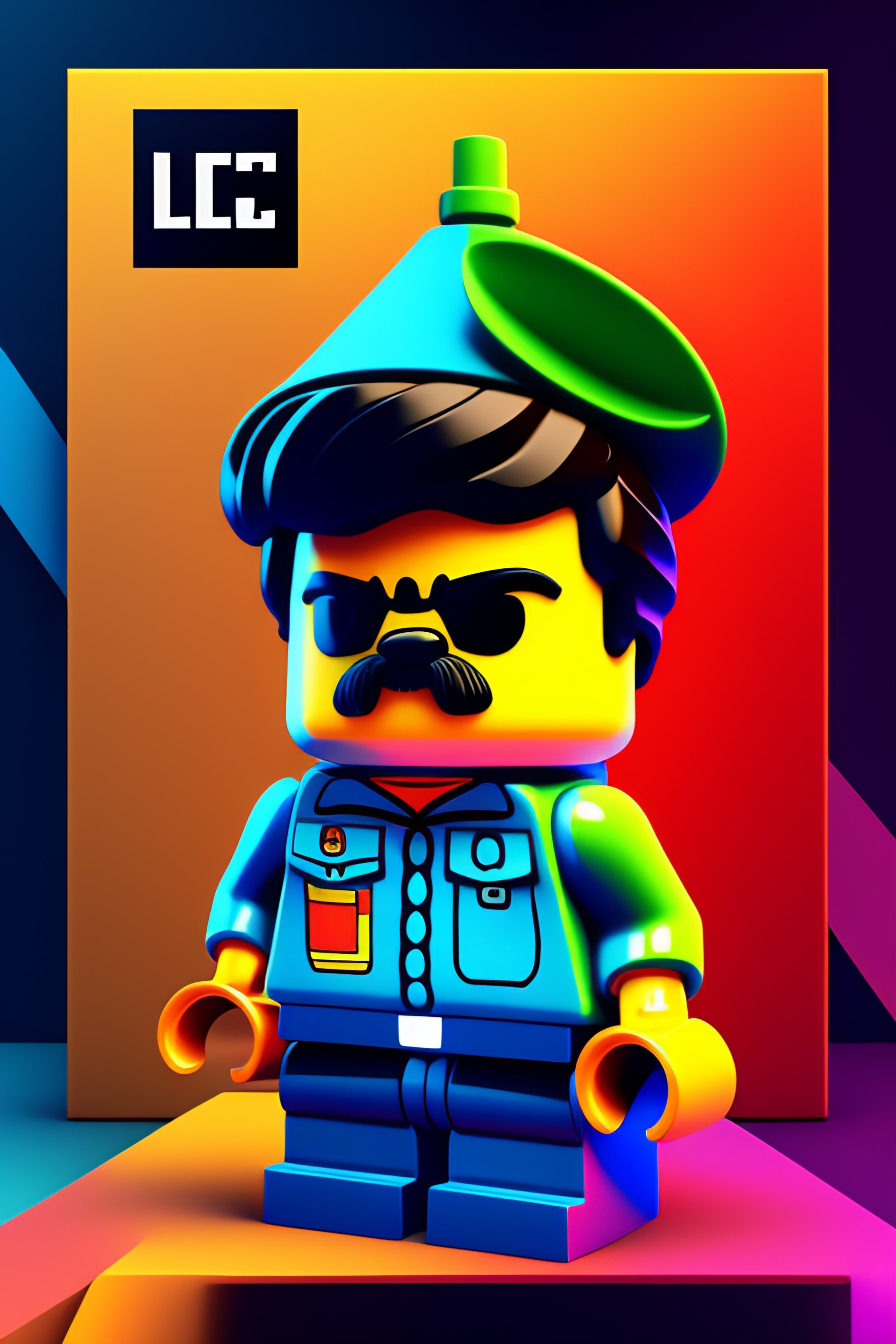 Lexica - Lego character, El Chapo, colorful, coloring book, sticker ...