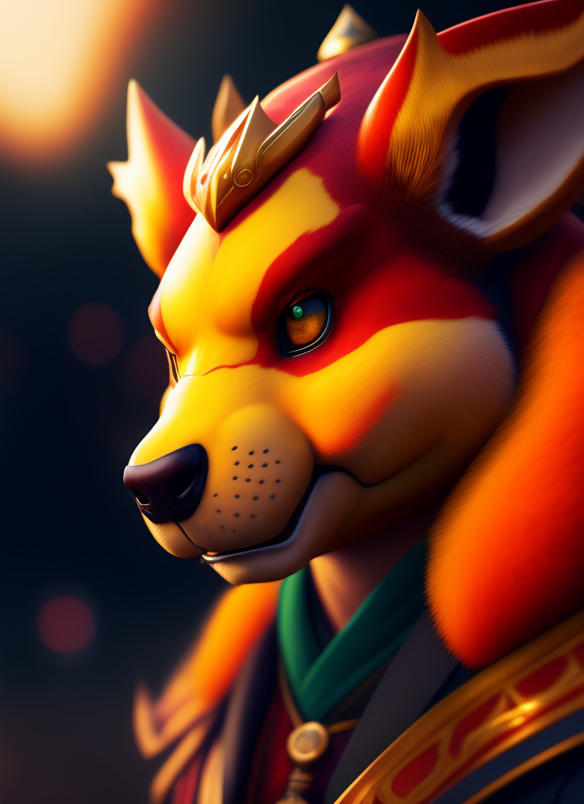 Lexica - Portrait of Bowser Jr., colorful fantasy landscapes, colorful ...