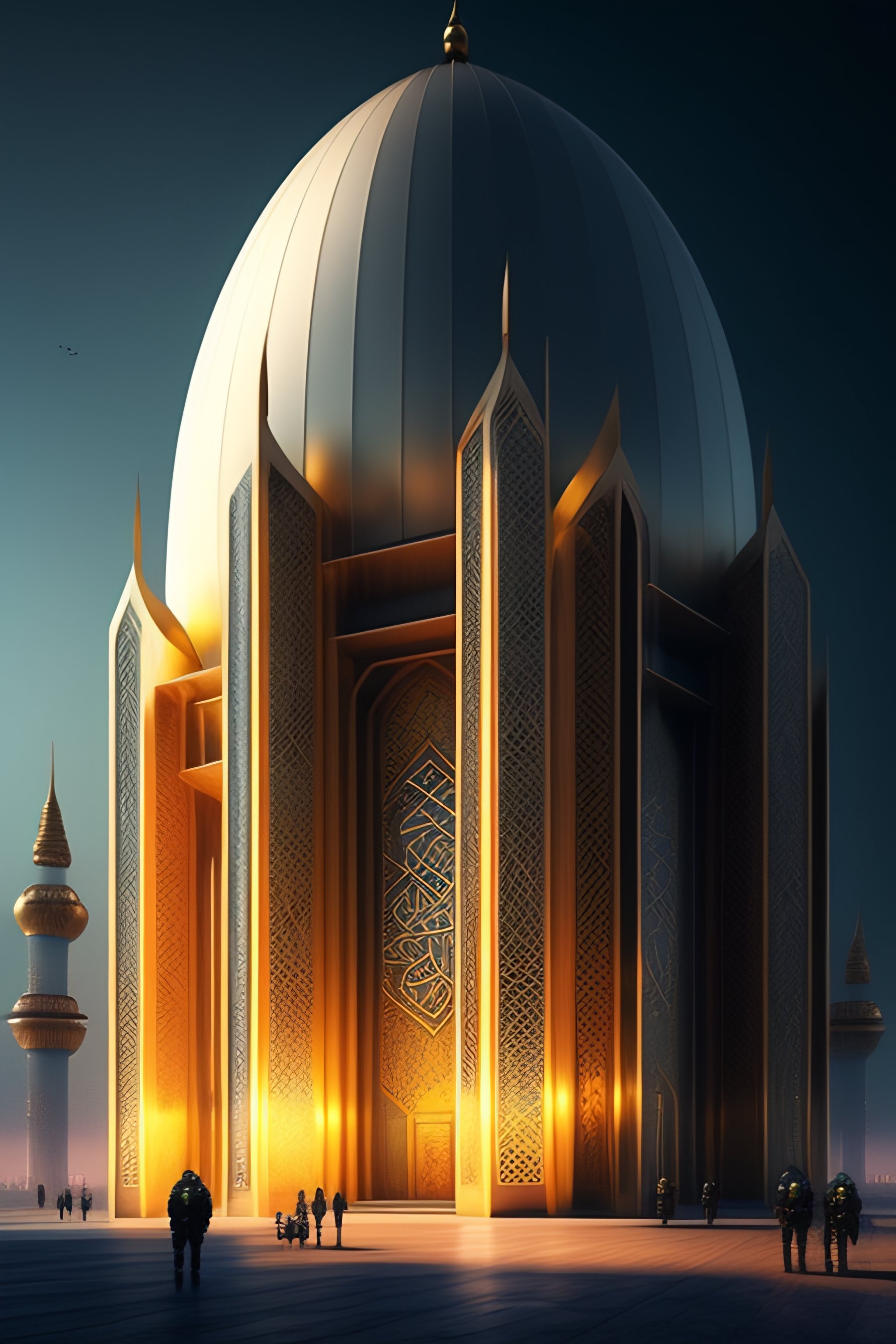 Lexica - Cyberpunk mosque