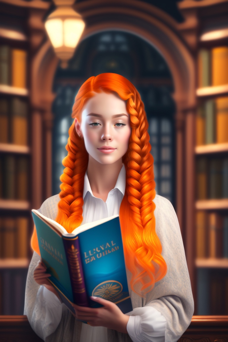 Lexica - 3/5 portrait of a live action beautiful girl with braided ...