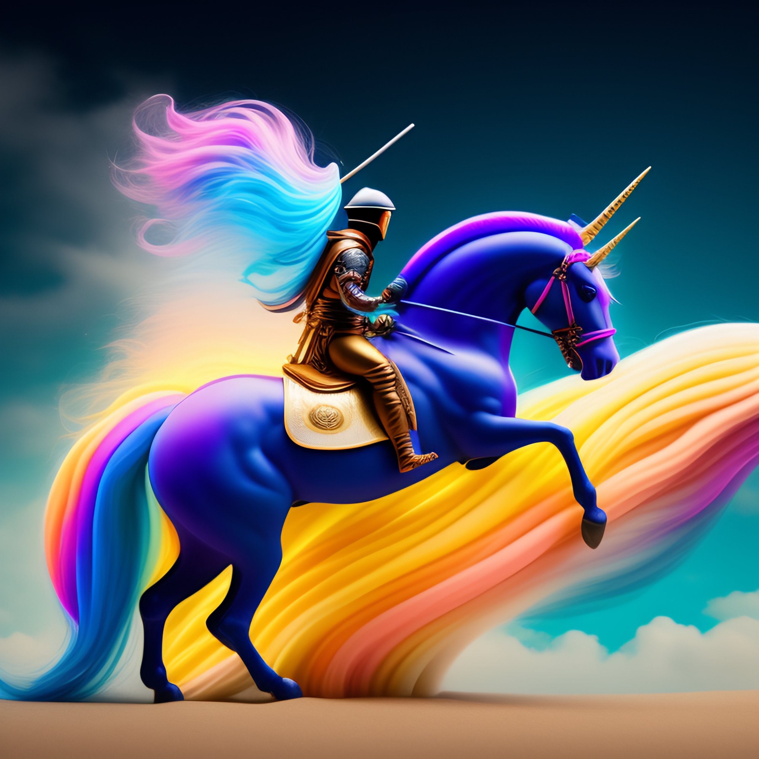 Rainbow Unicorn Ninja
