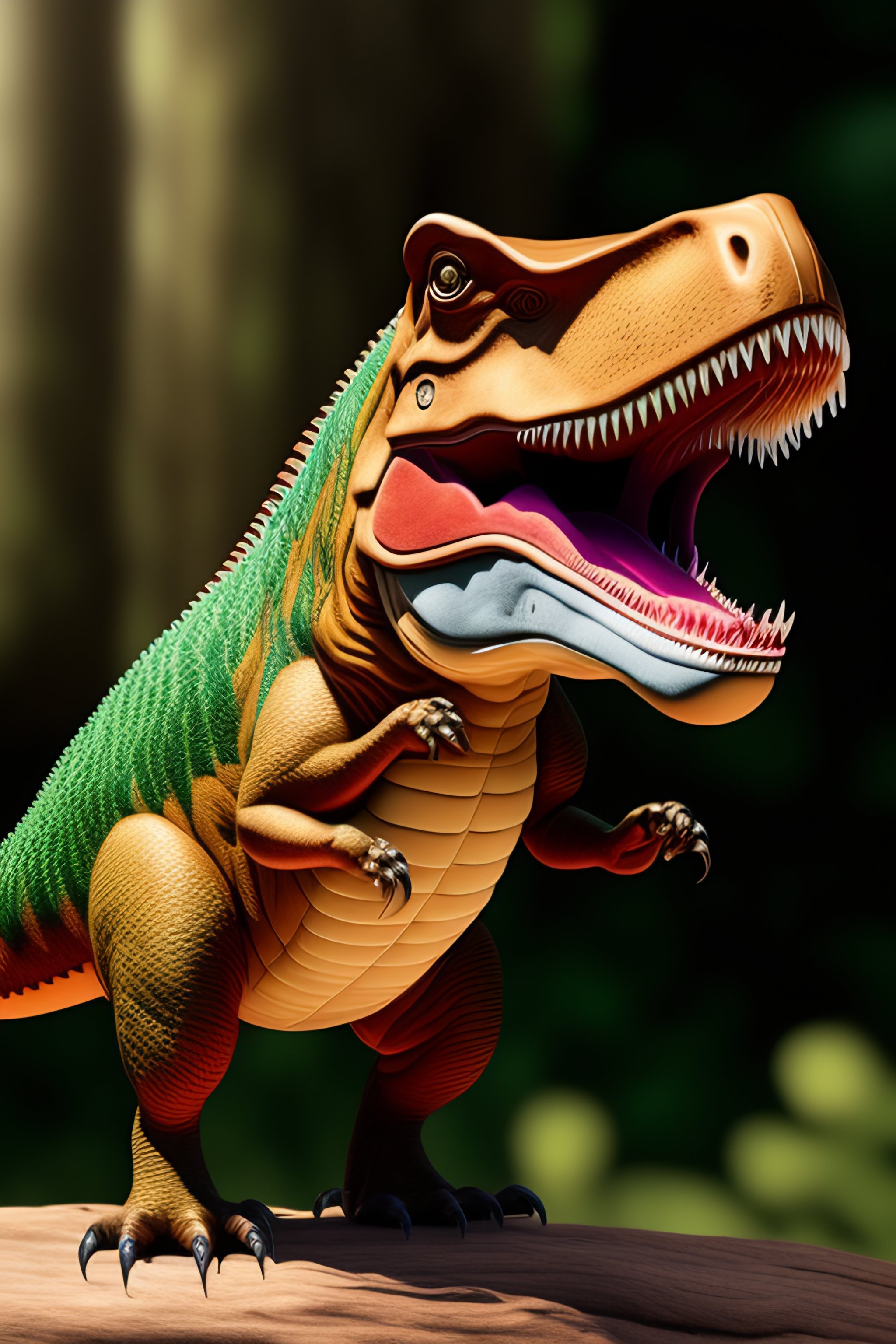 Lexica - A t-Rex with feathers