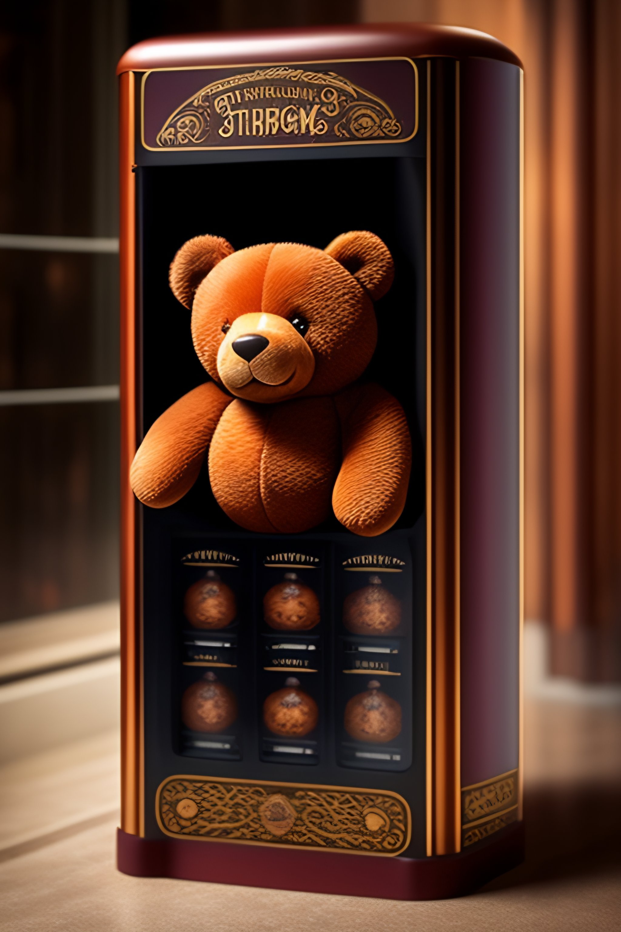 Lexica - A steampunk teddy bear vending machine